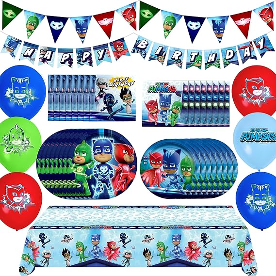 Amazon.com: Treasures Gifted Officially Licensed PJ Masks Birthday ...