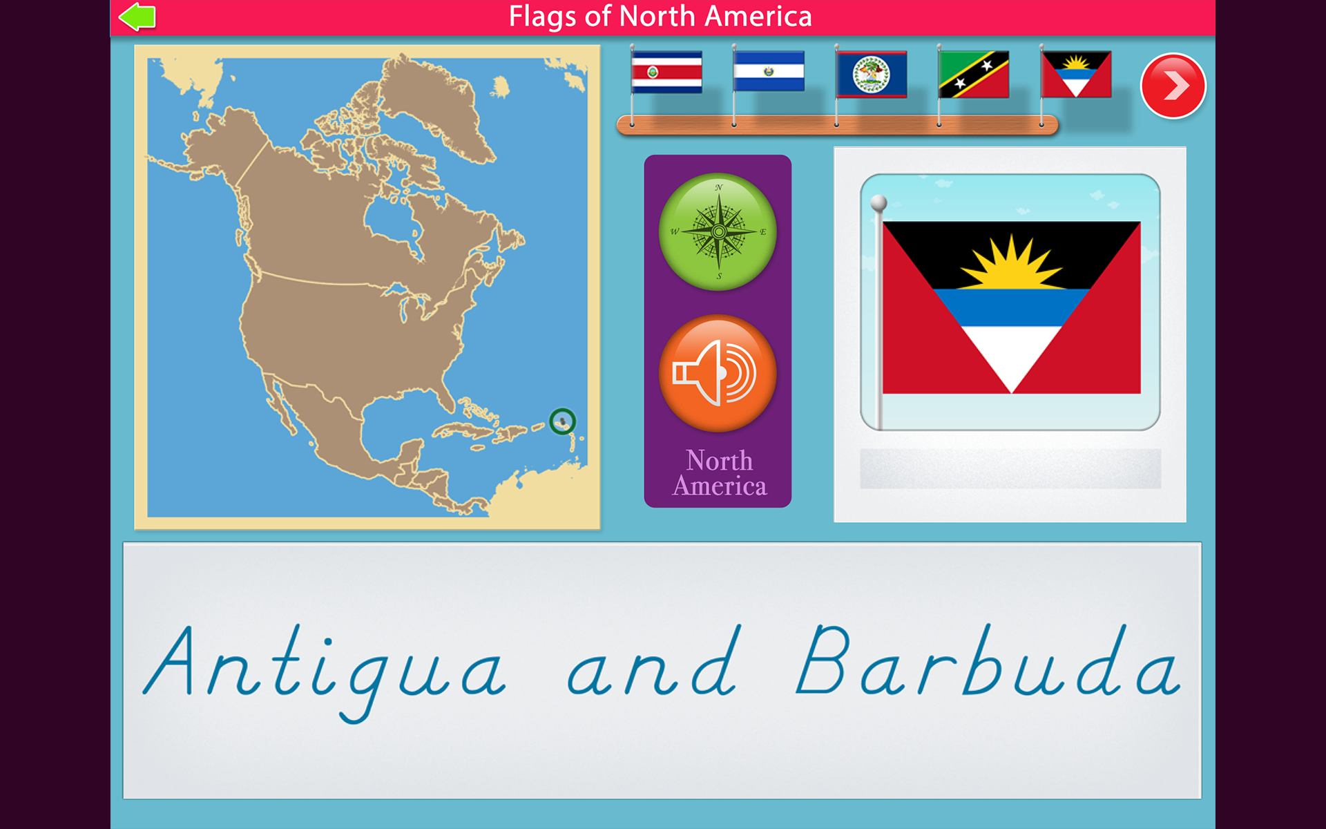 Flags of North America - Montessori Geography - App on Amazon Appstore