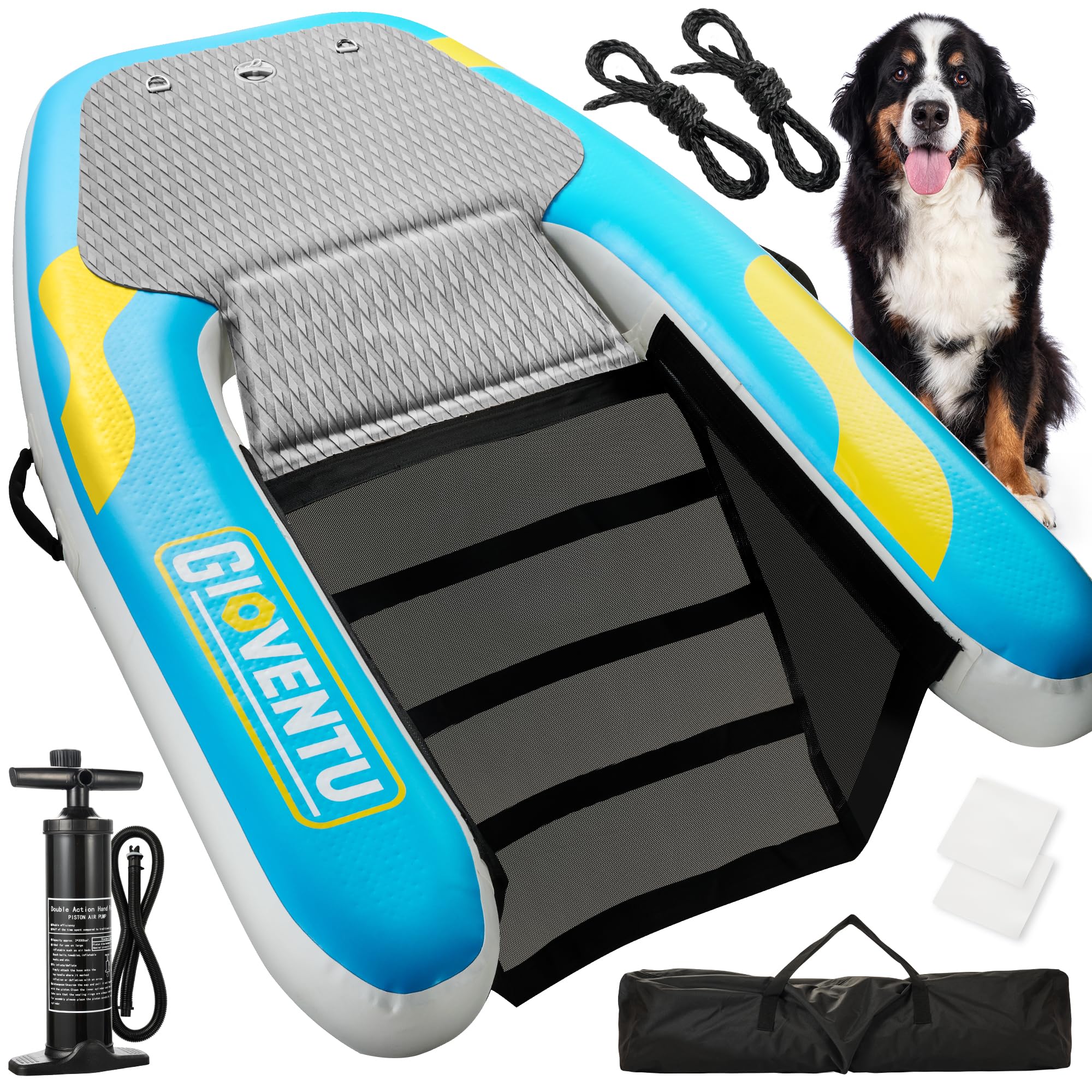 Amazon.com : Dog Pool Ramp, Dog Boat Ramp Extra Large 62”x40” Non-Slip ...