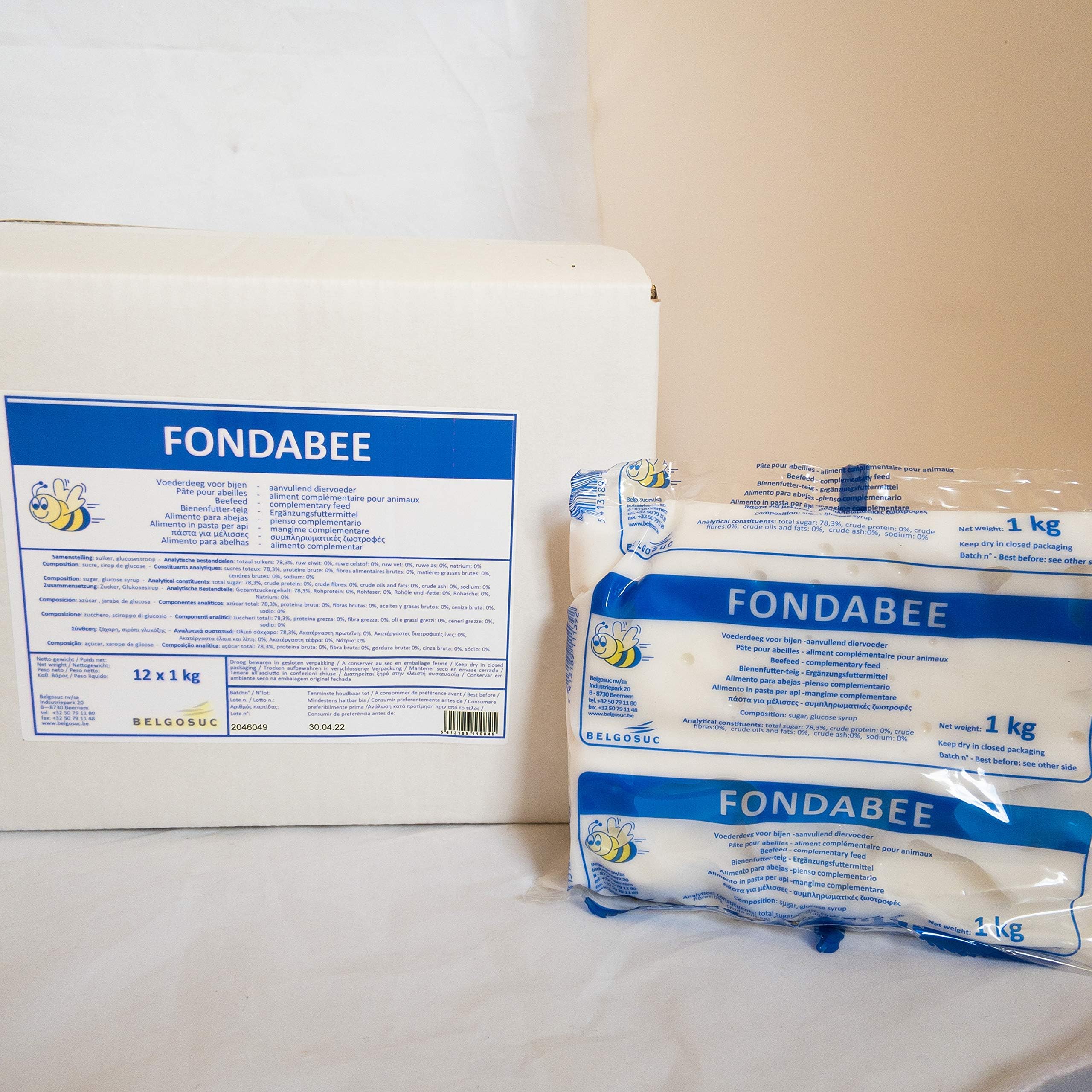 Fondabee bakers fondant - beekeeping supplies uk - bee feed food 1kg ...