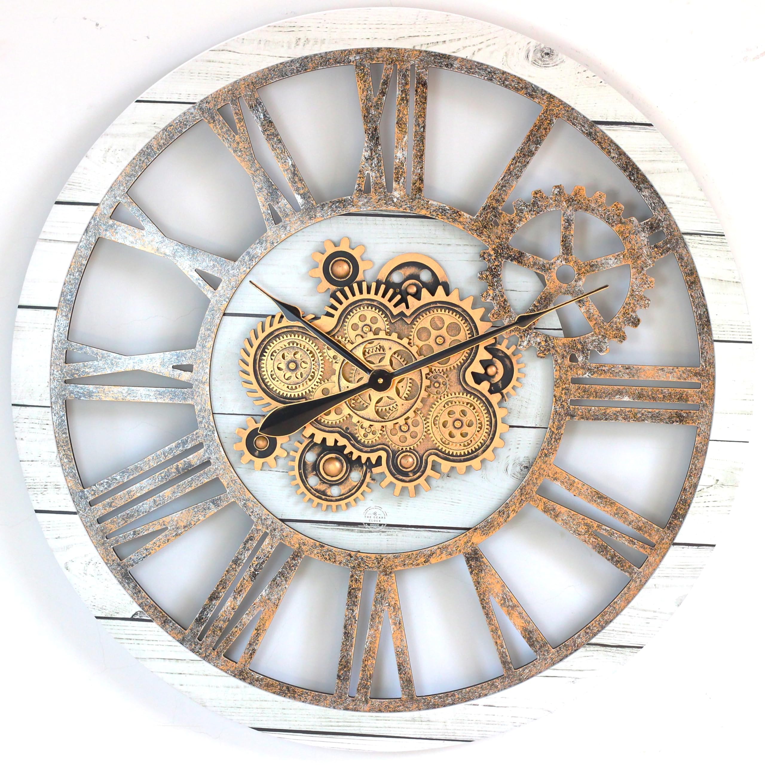 Amazon.com: The Gears Clock 36'' Inch Real Moving Gear Wall Clock ...