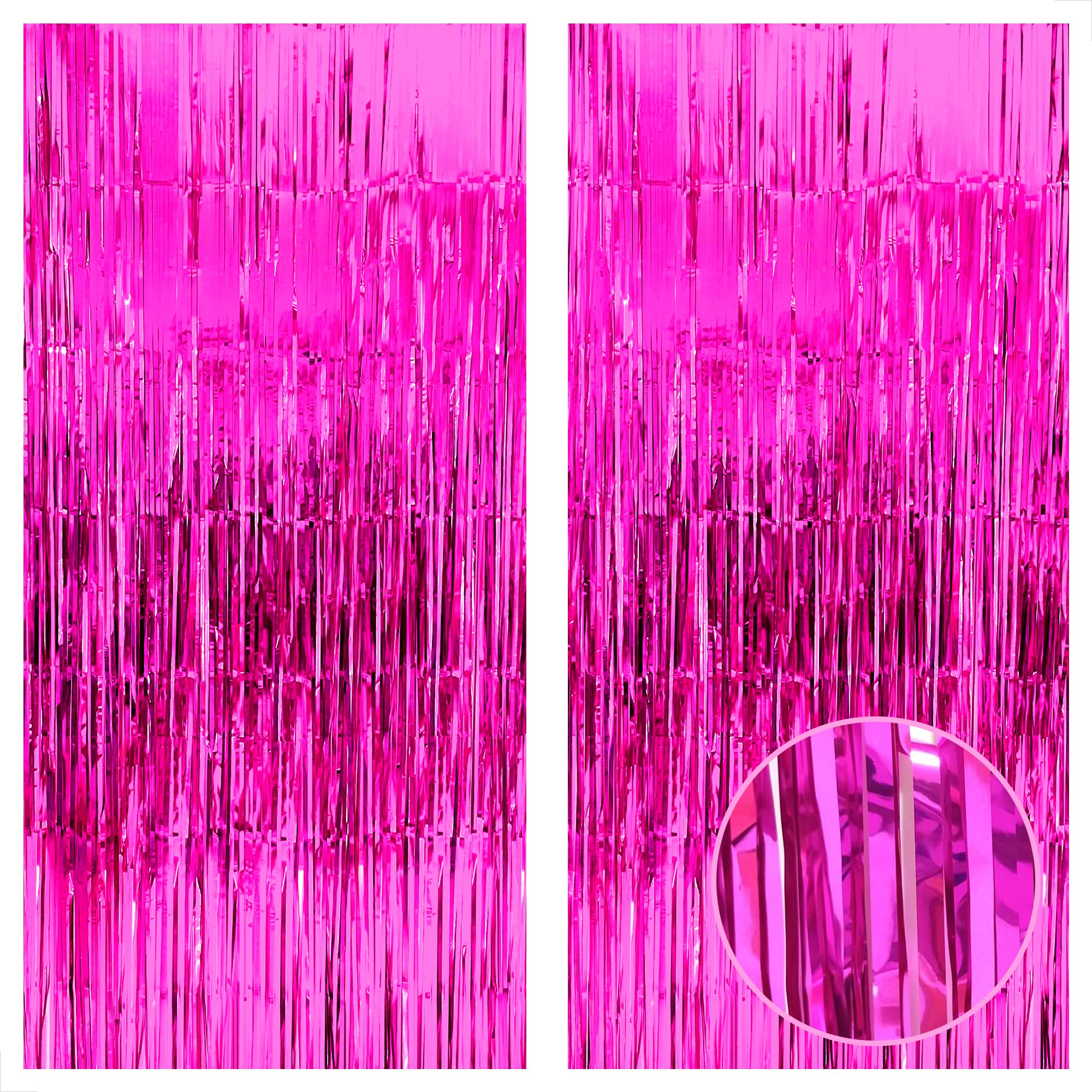 Snapklik.com : XtraLarge Hot Pink Fringe Backdrop - 64x8 Feet, Pack Of ...