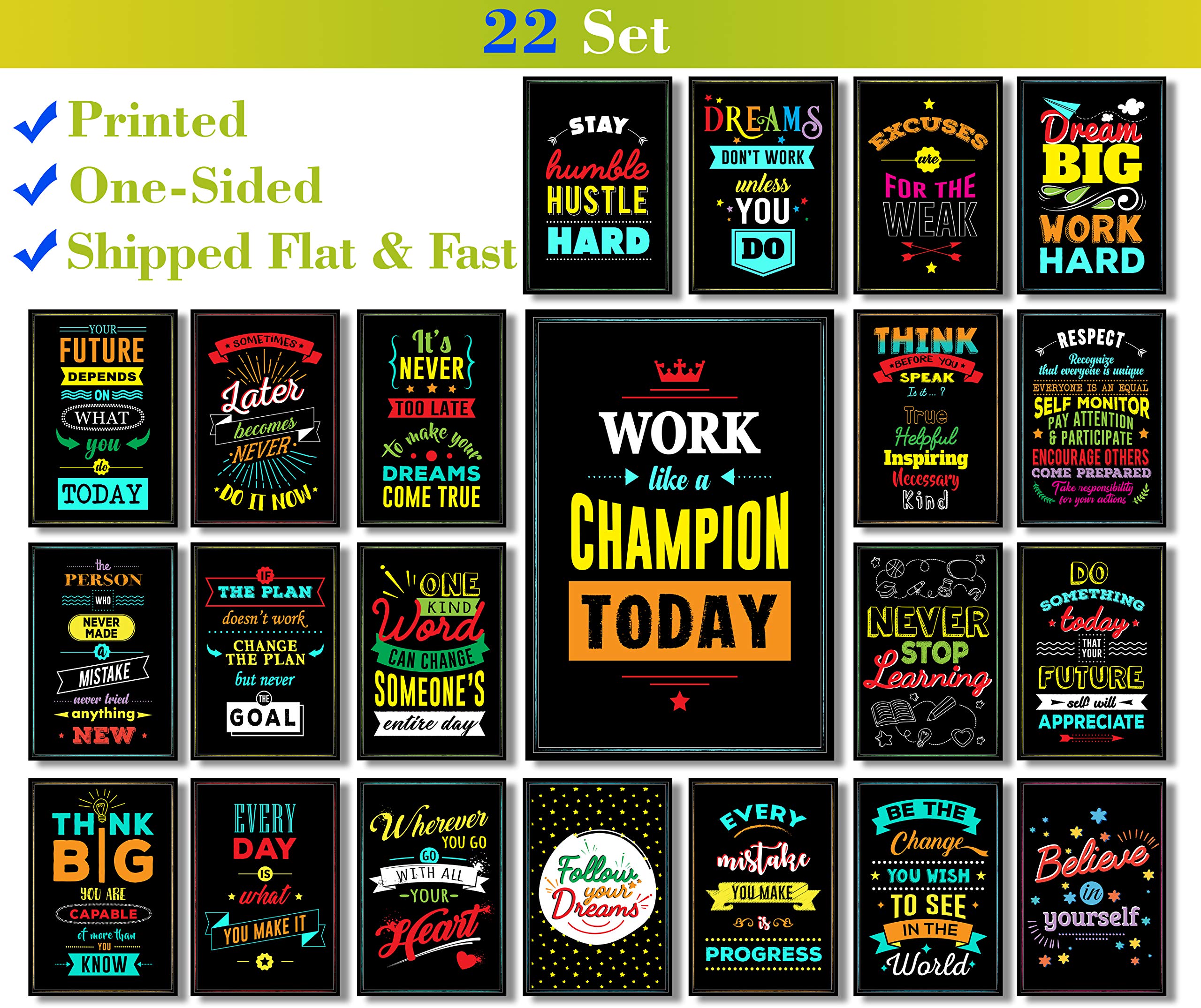 Motivational Posters For Classroom And Office Decorations Inspirational ...