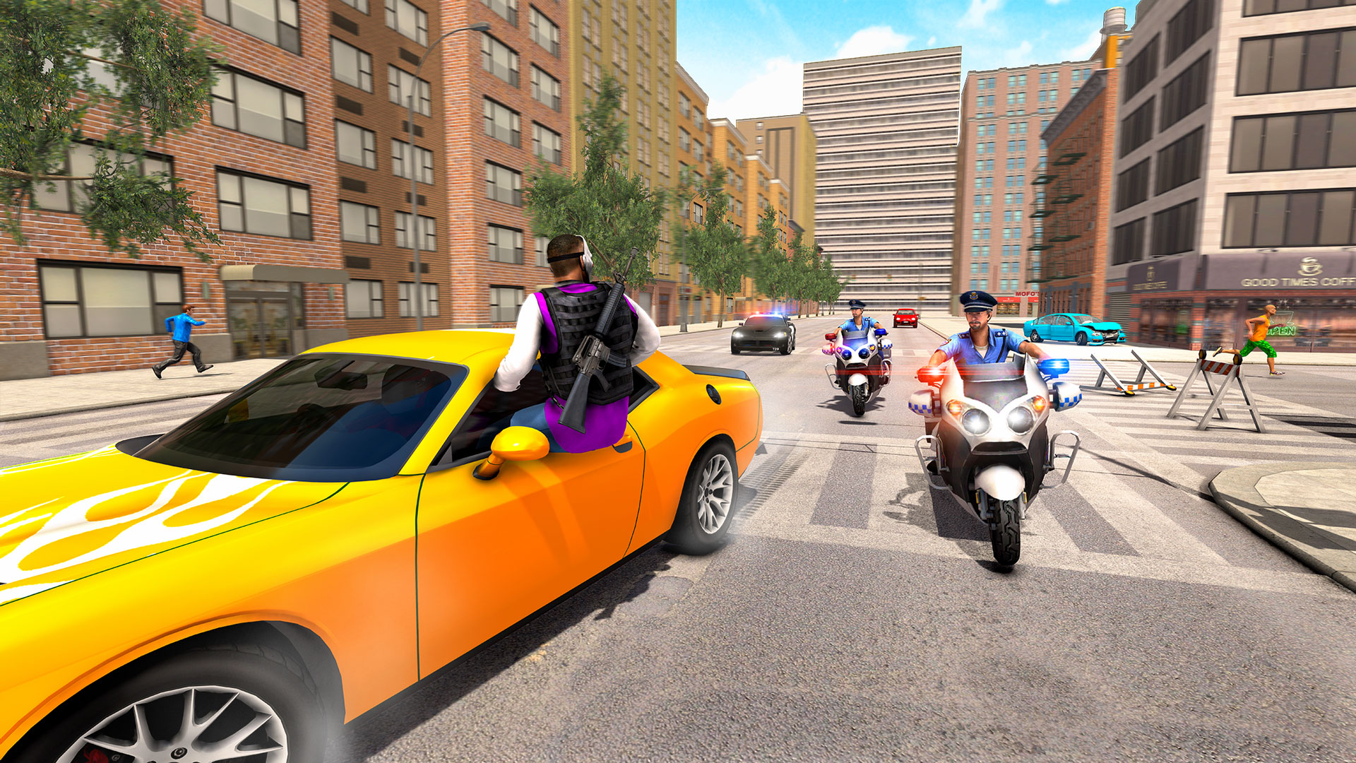 Police Moto Bike Shooting Game - Ganster Chase Police Bike Games:Amazon ...