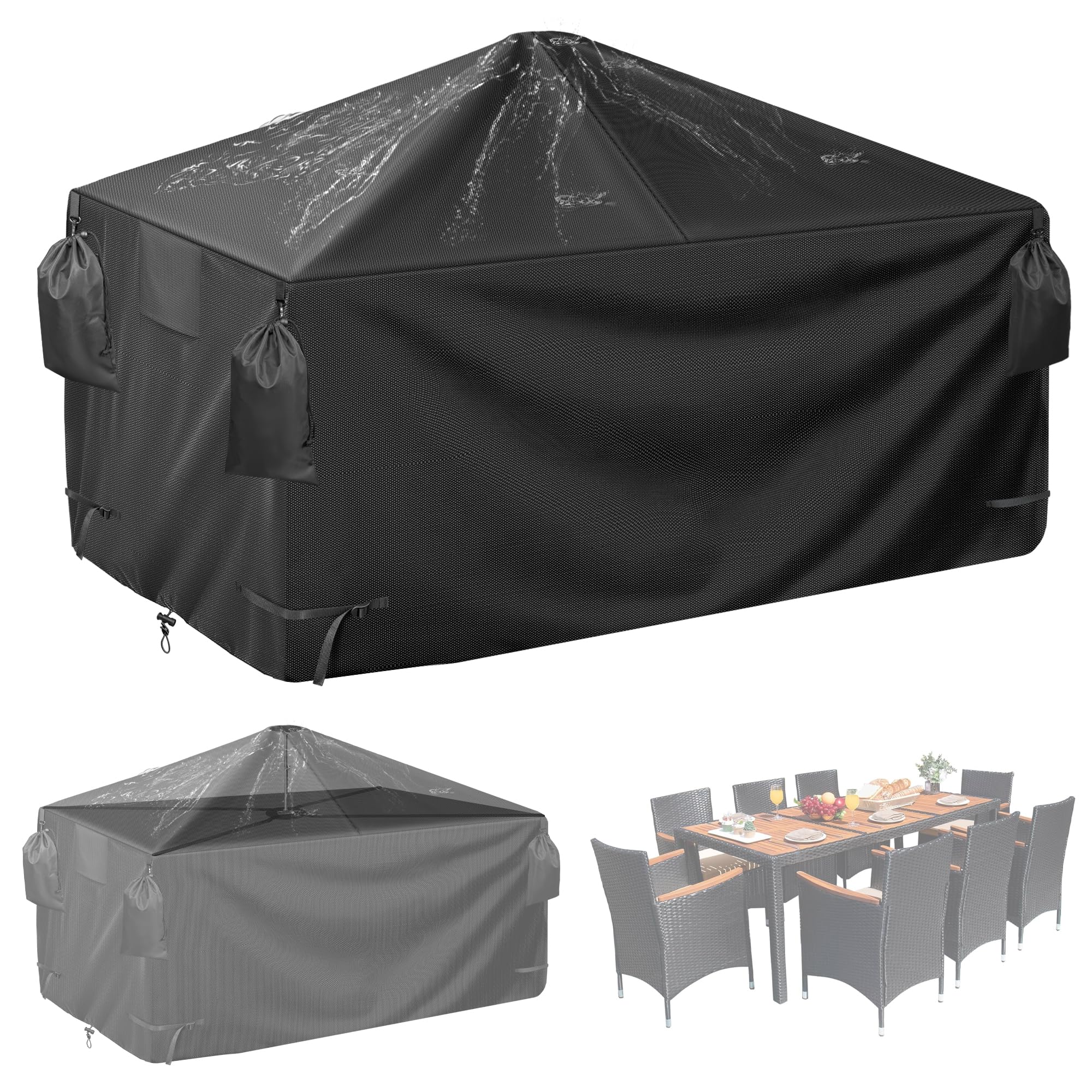 Amazon.com : COMPANIONSHIPCOVER Patio Furniture Waterproof Cover ...