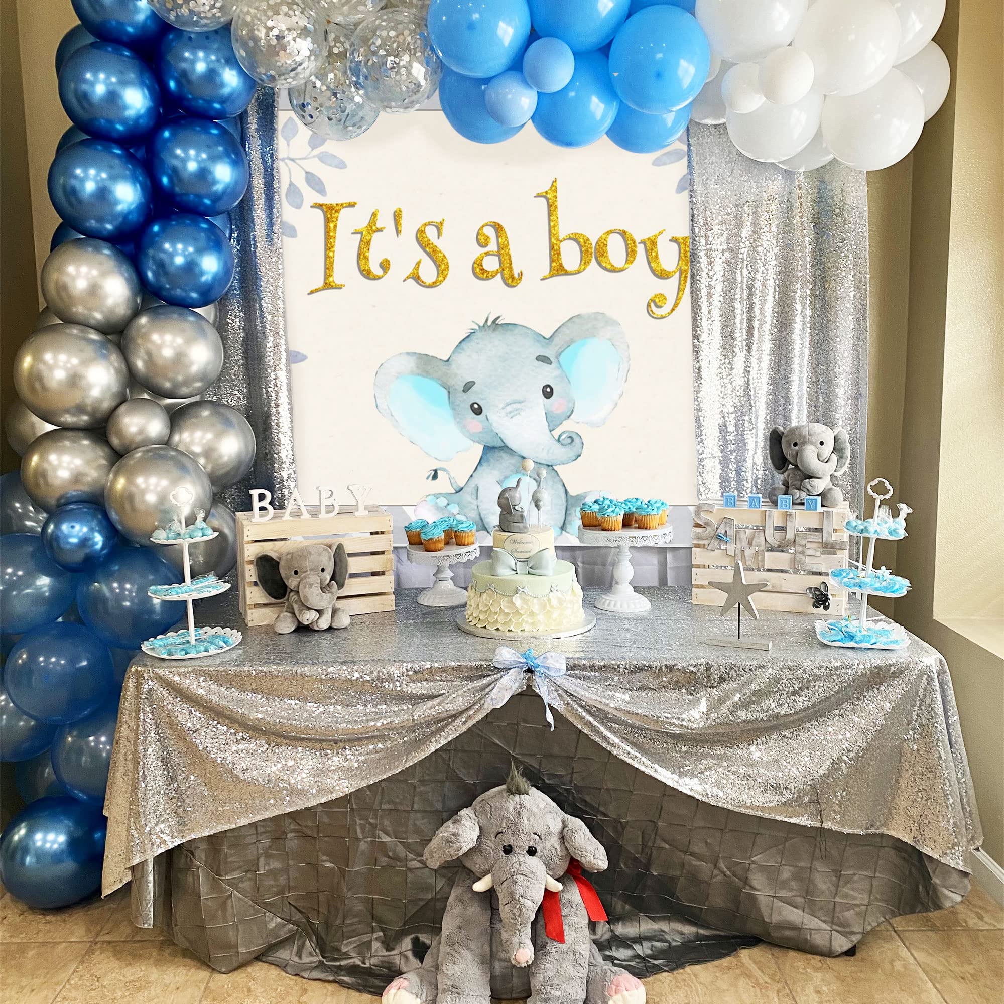 Elephant Boy Baby Shower Centerpieces