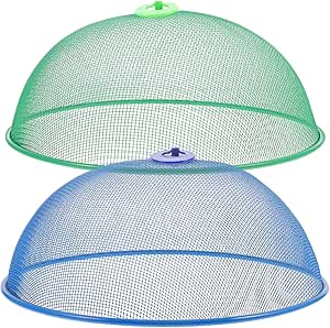 Amazon.com: HOLIDYOYO 2pcs Metal Mesh Food Cover Tents, Stainless Steel Food Covers Screen Fly ...