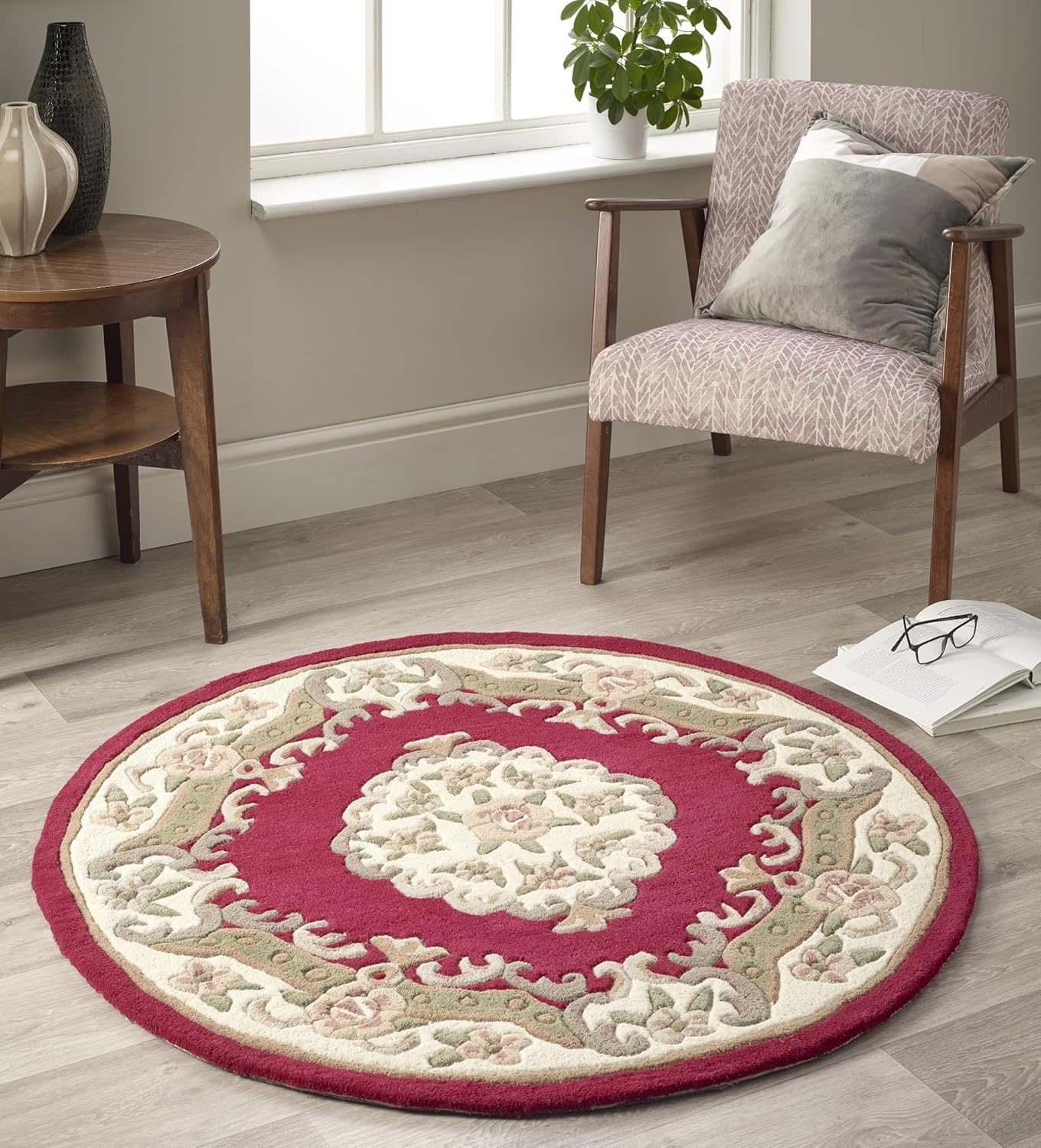 Lord of Rugs Lotus Premium Traditional Rug Aubusson Wool Heavy Thick ...