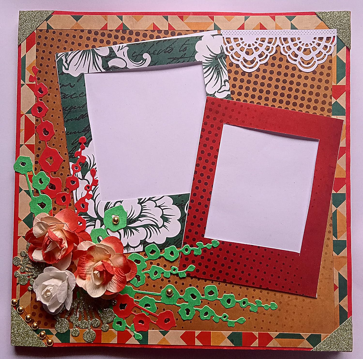 Ena Crafts Autumn Falls Handmade Scrap Book : Amazon.in: Office Products