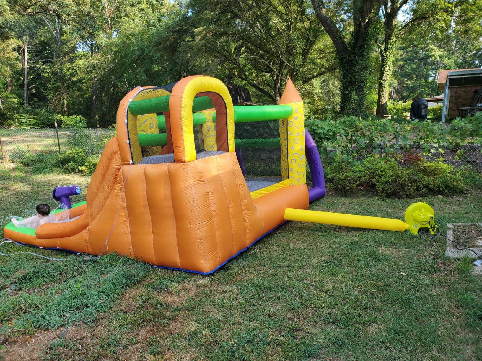 $10/mo - Finance JoyBerri Bounce House Waterslide - Inflatable Water ...