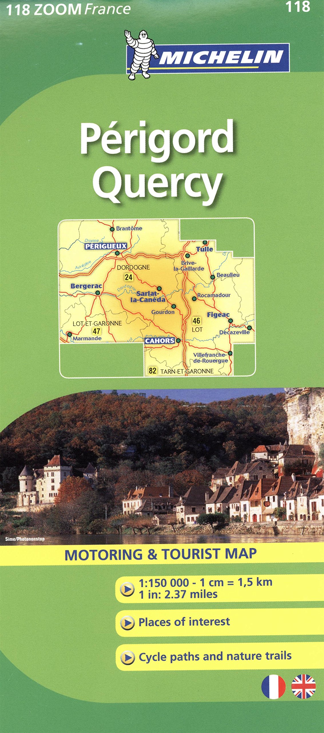Map 0118 Quercy Perigord: No. 0118 (Michelin Zoom Maps): Amazon.co.uk ...
