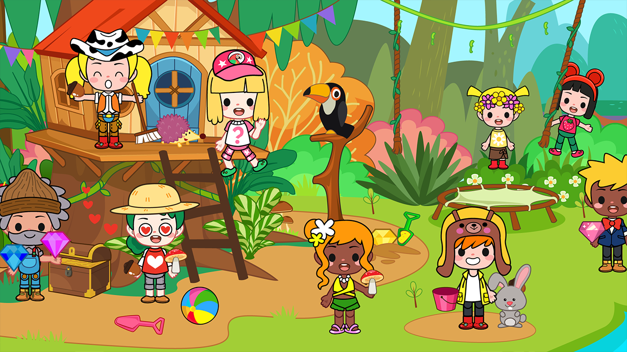 My Pretend World - Town and Family Kids Dollhouse Games - App on Amazon ...