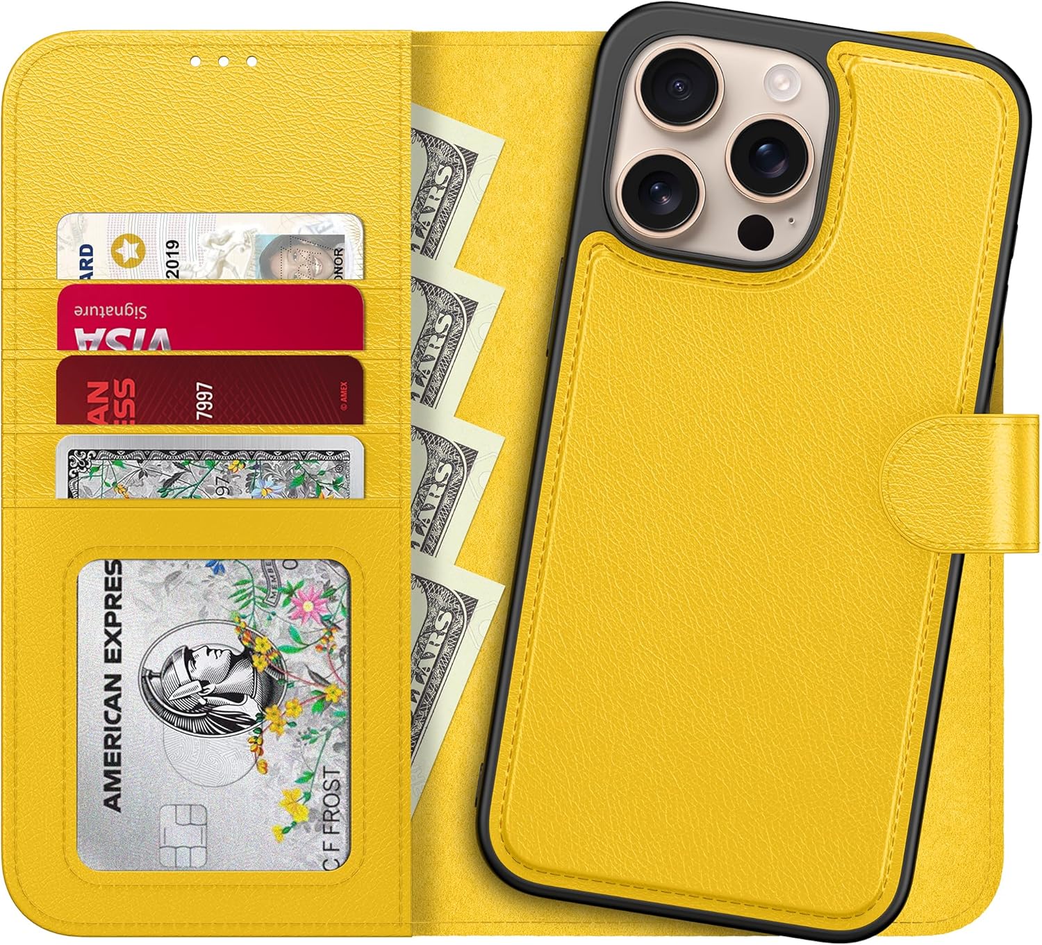 Amazon.com: LUMARKE for iPhone 16 Pro Max Case Wallet with Card Holder - Detachable Flip Folio ...