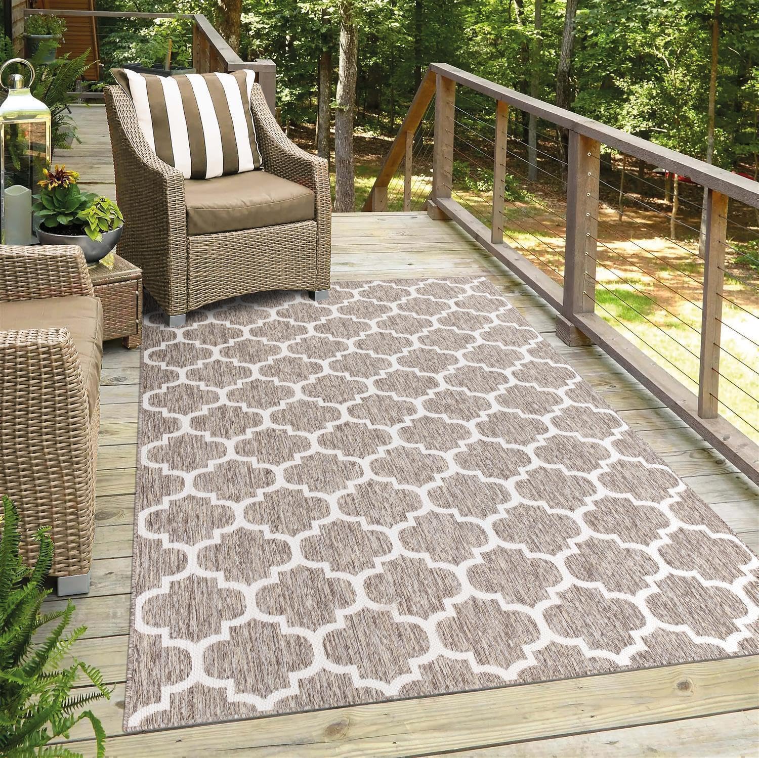 Waterproof Outdoor Carpet For Decks GARVEE Waterproof Outdoor Rug