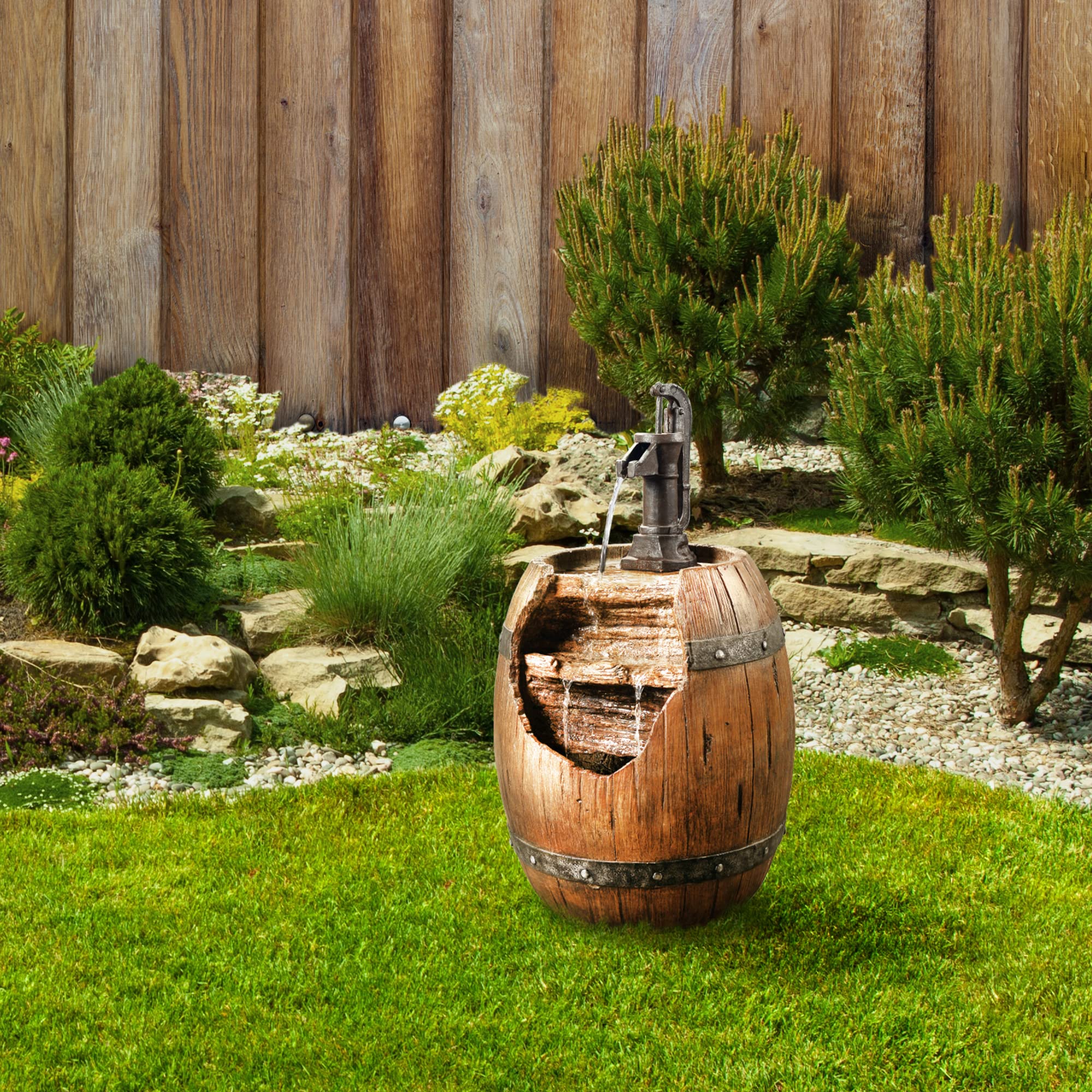 Whiskey Barrel Waterfall