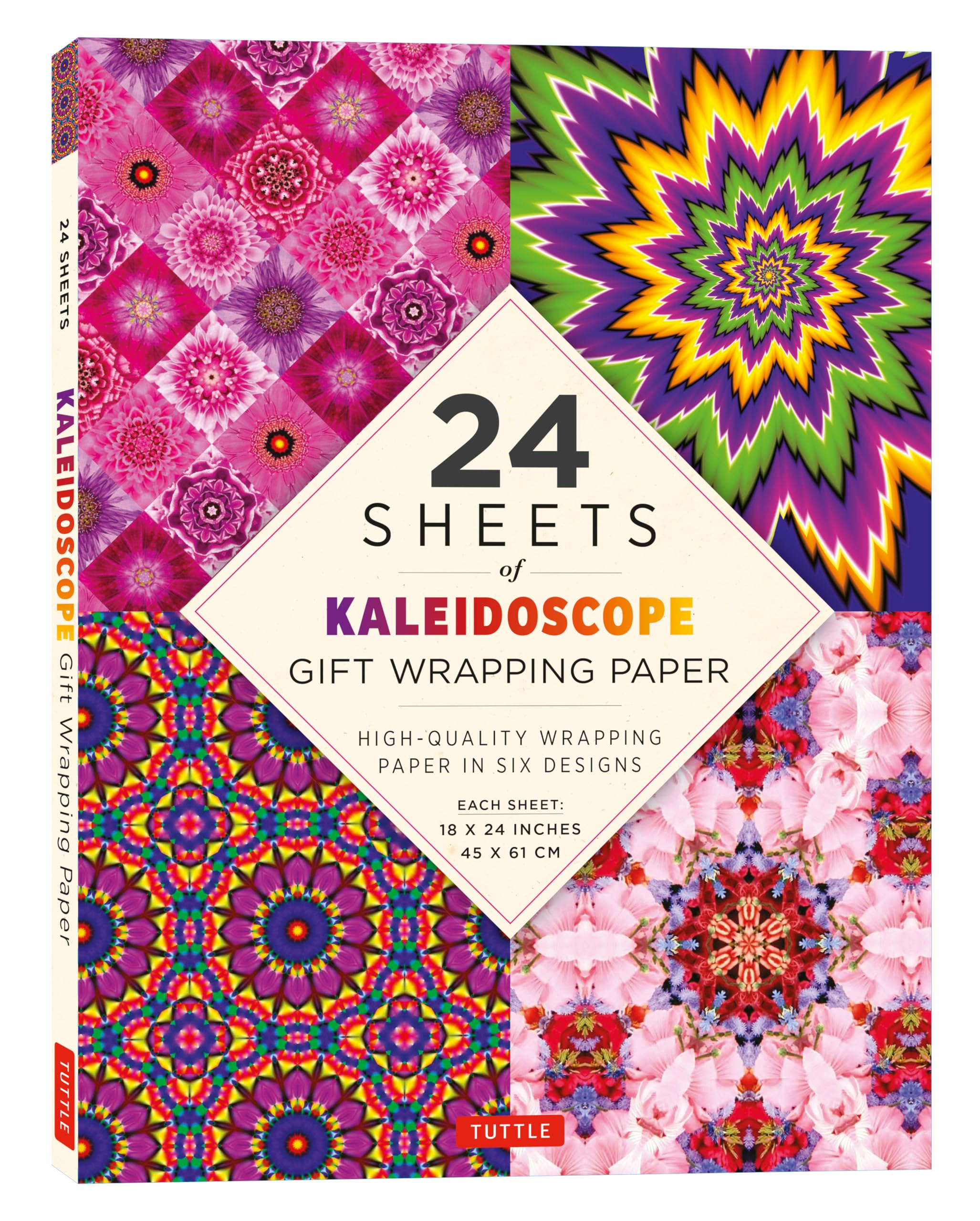 Kaleidoscope Gift Wrapping Paper - 24 sheets: 18 x 24" (45 x 61 cm ...