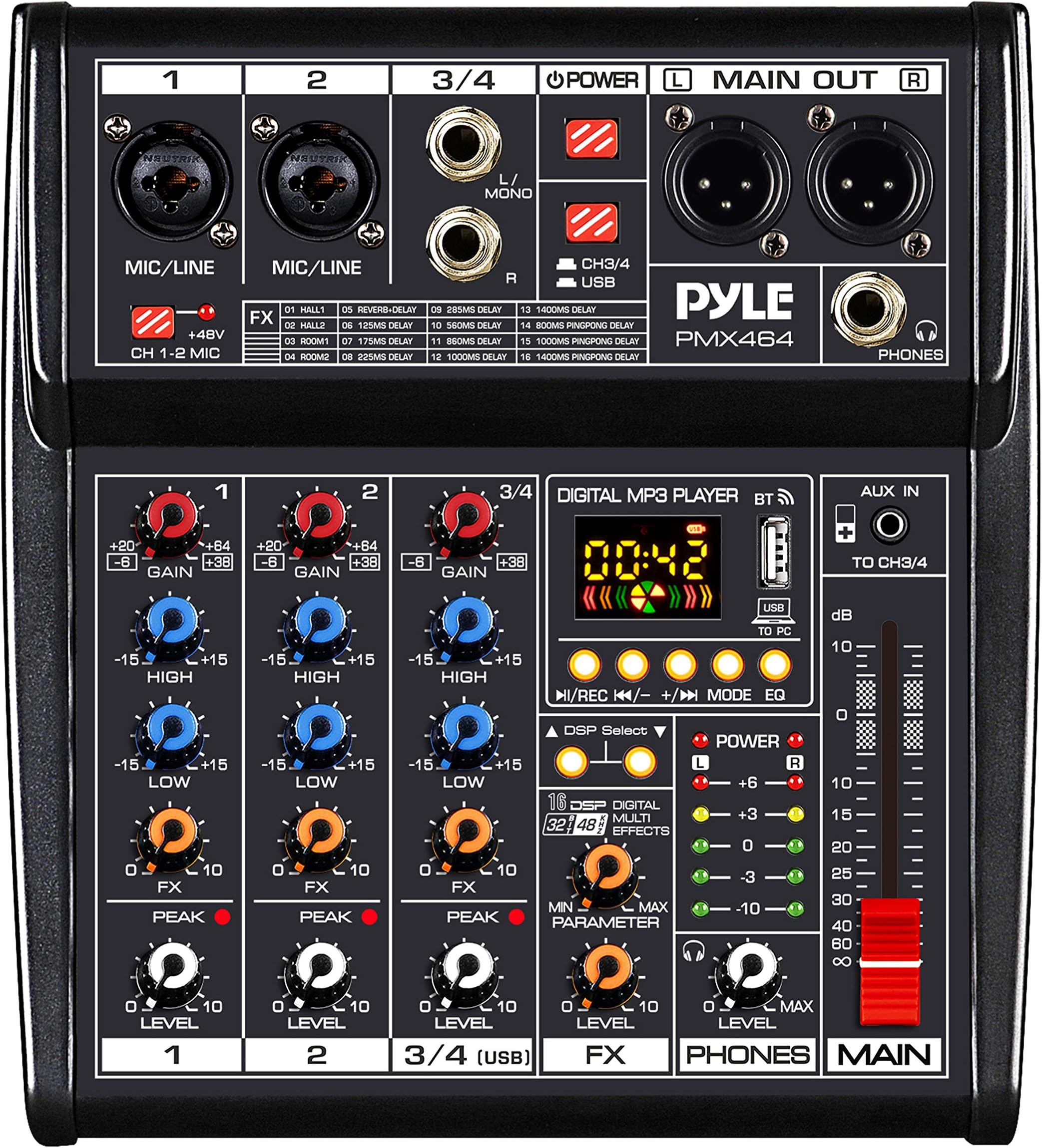 Amazon.com: Yamaha MG06 6-Input Stereo Mixer w/ (2) 20' XLR Mic Cables ...