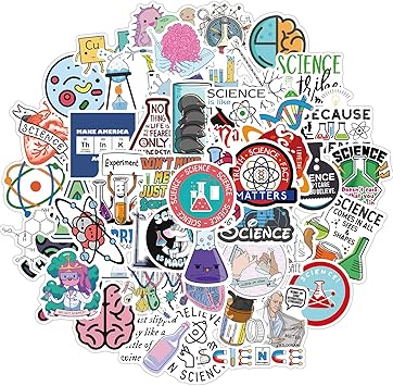 Amazon.com: Vankie Student Science Laboratory Stickers Physics ...