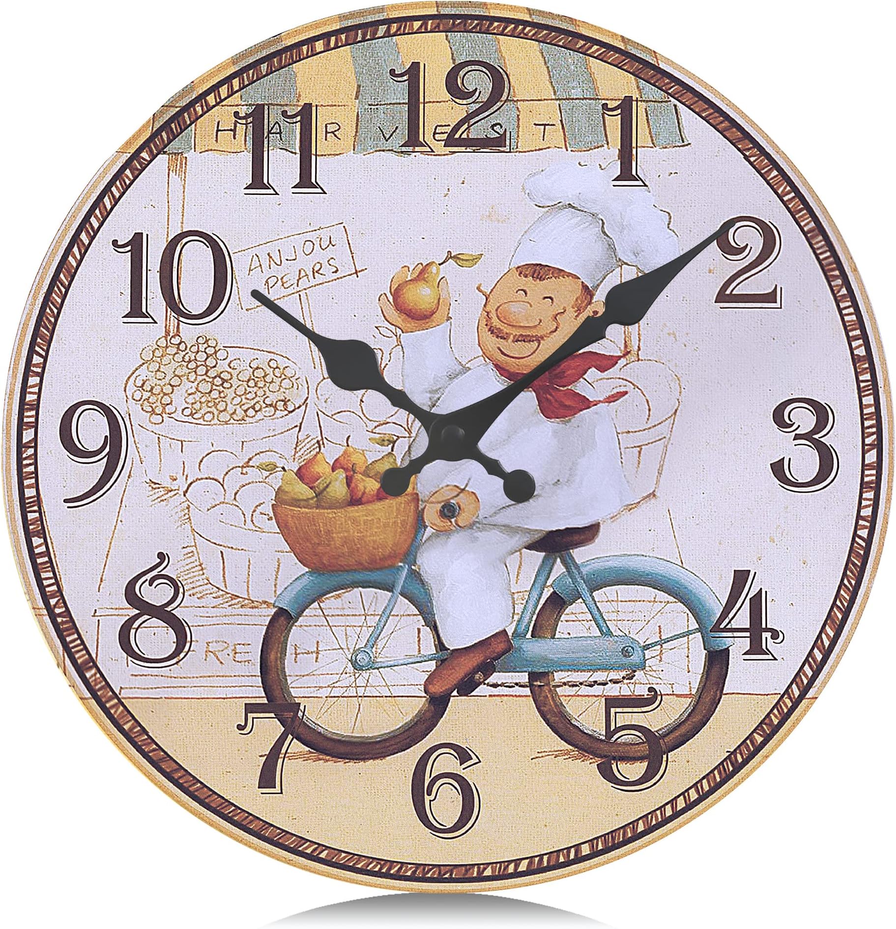 Shabby Chic Floral Patchwork Clock - Vintage Wall Clocks for Living ...