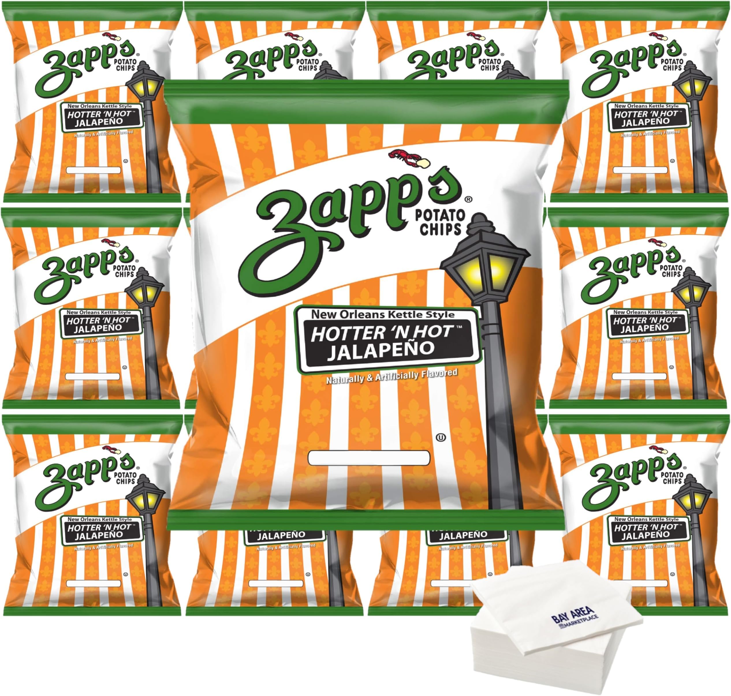 Amazon.com: Zapp's Potato Chips, New Orleans Kettle Style, Ultimate ...