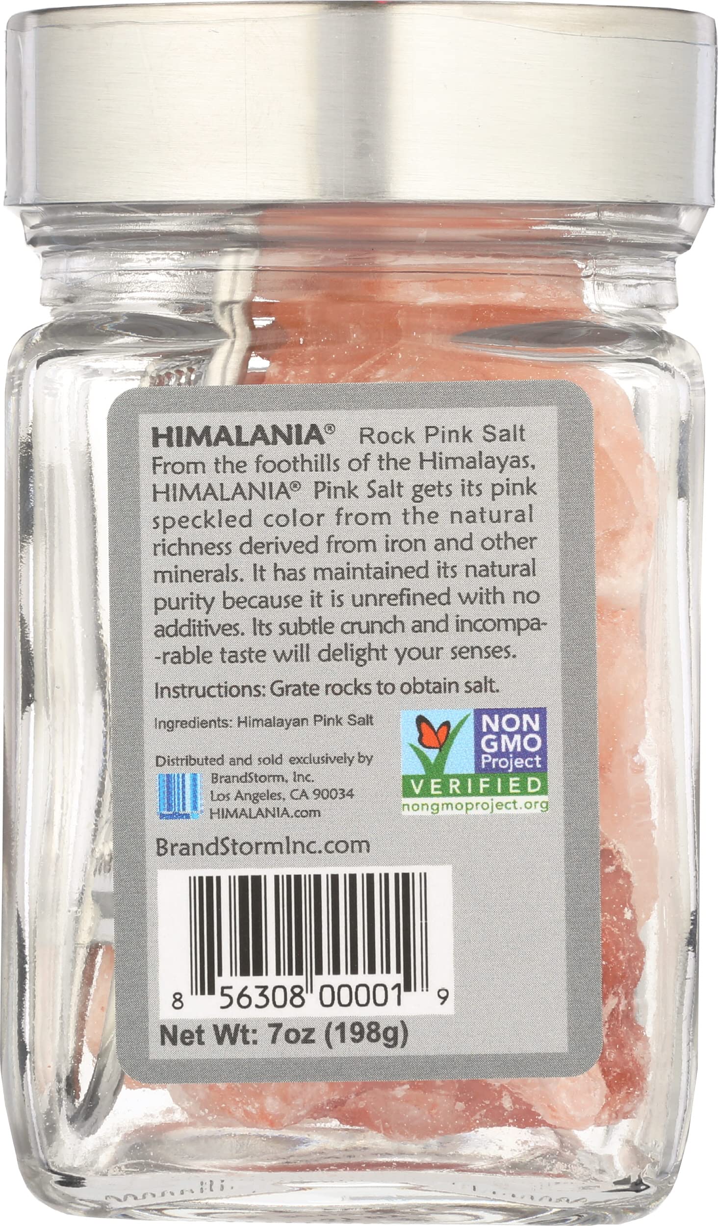 Snapklik.com : NATIERRA Himalania Himalayan Rock Pink Salt Glass Jar