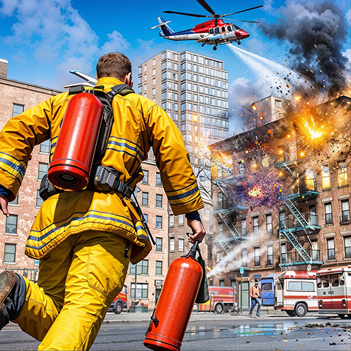 FireFighter Truck Driving Game : FireFighter Rescue Game-Amazonアプリストアのアプリ