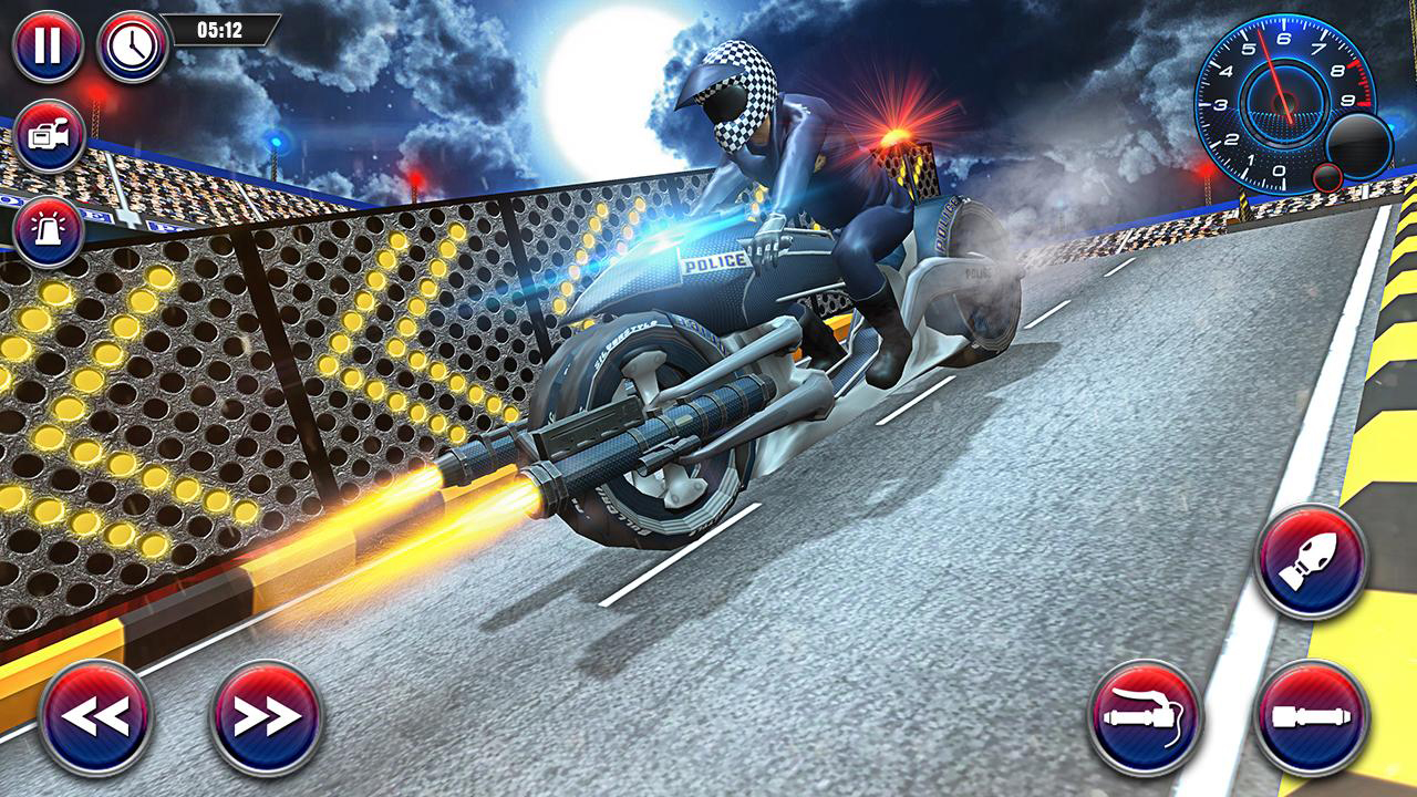 US Police Bike Stunt Hero Adventure Simulator 3D: Highway Racer ...