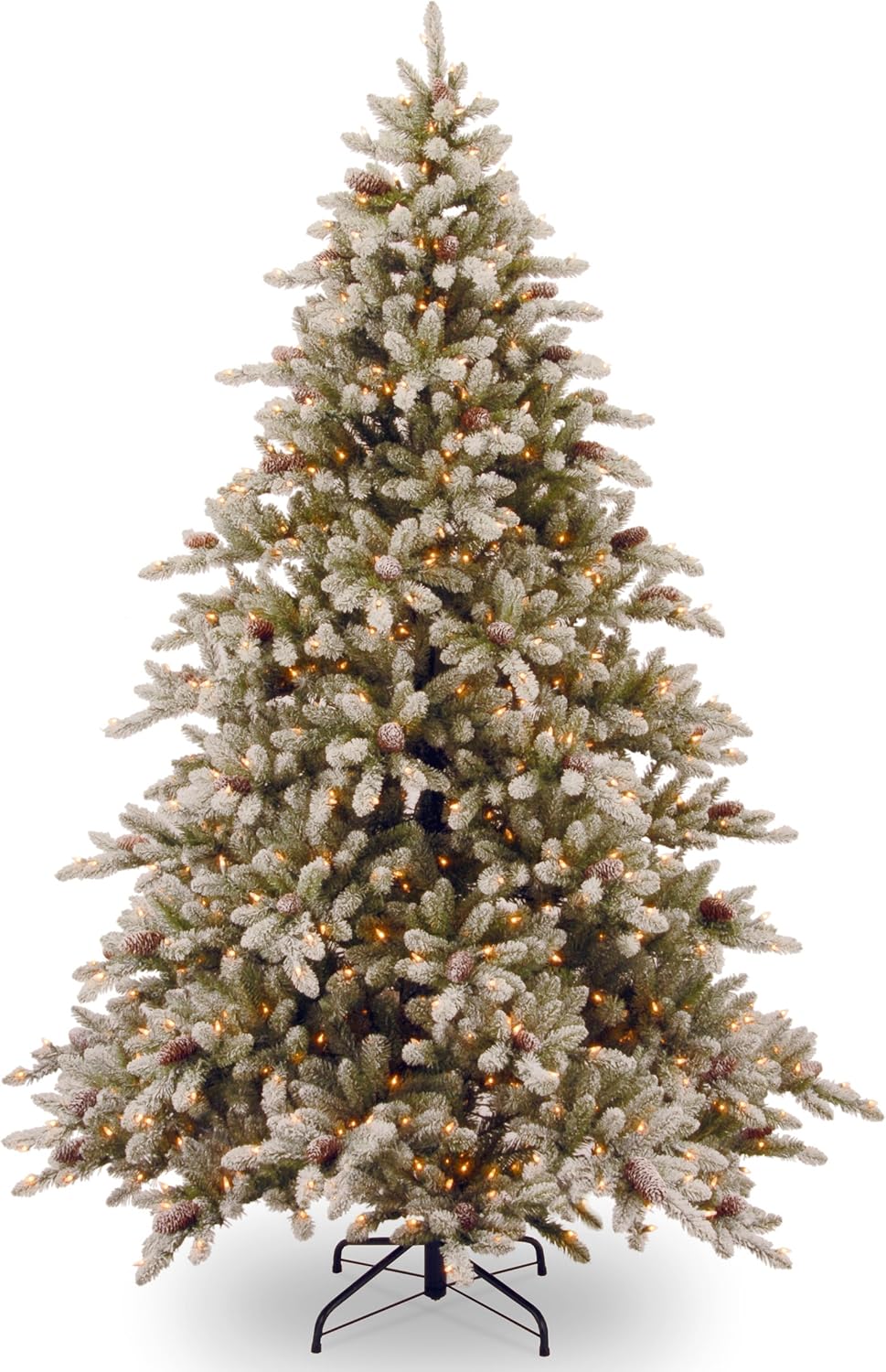 Amazon.com: National Tree 9 Foot Snowy Concolor Fir Tree with 950 Ready ...