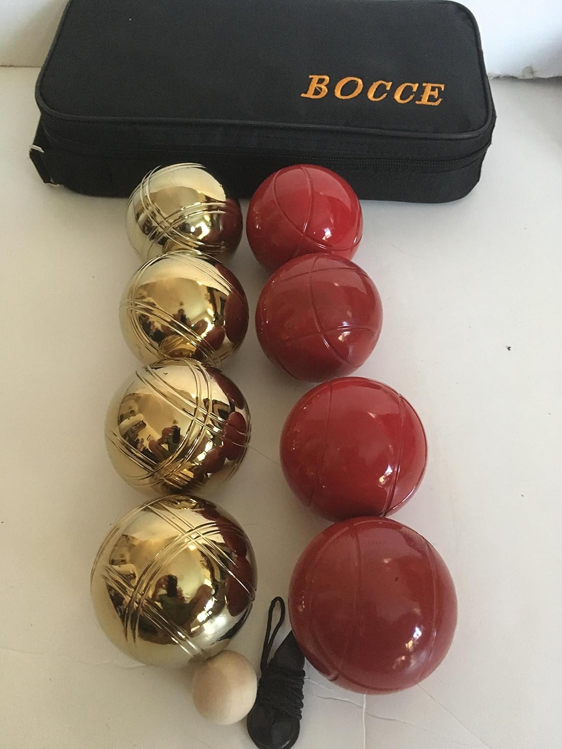 Amazon.com : BuyBocceBalls Listing -73mm Metal Bocce/Petanque 8 Ball ...