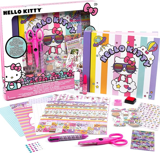 Hello Kitty All-in-One Scrapbook, Over 250 Pieces of Sanrio Stationery ...