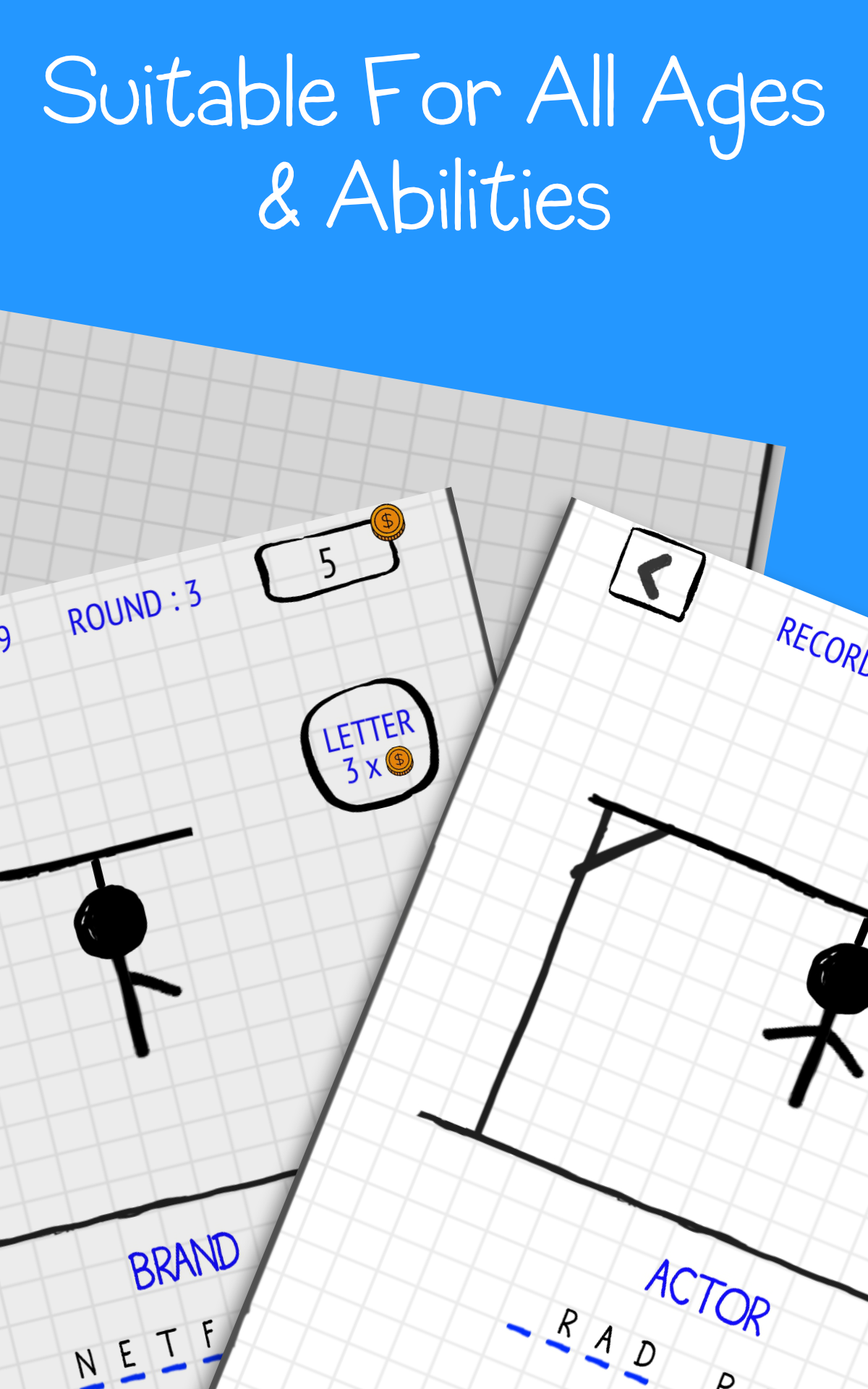 Hangman Word Game : Classic Brain Puzzle Hangman Free - App on Amazon ...