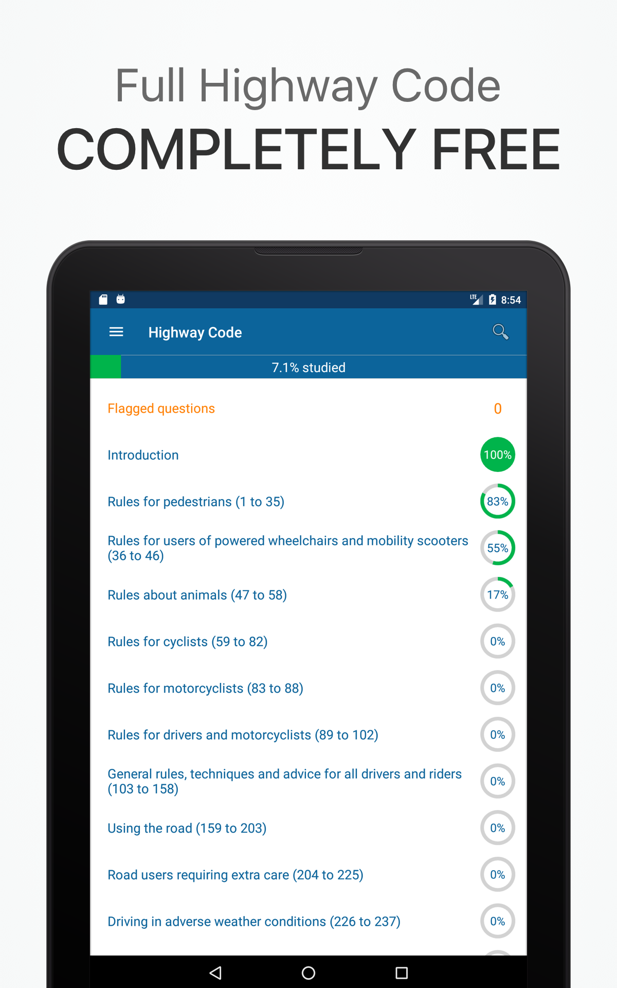 Highway Code UK 2018 - free theory test companion featuring all road ...