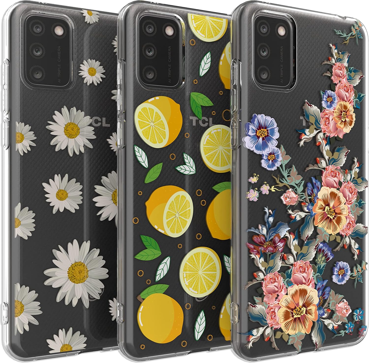 Amazon.com: (3-Pack) for Alcatel TCL A3X A600DL Case, Soft Clear TPU ...