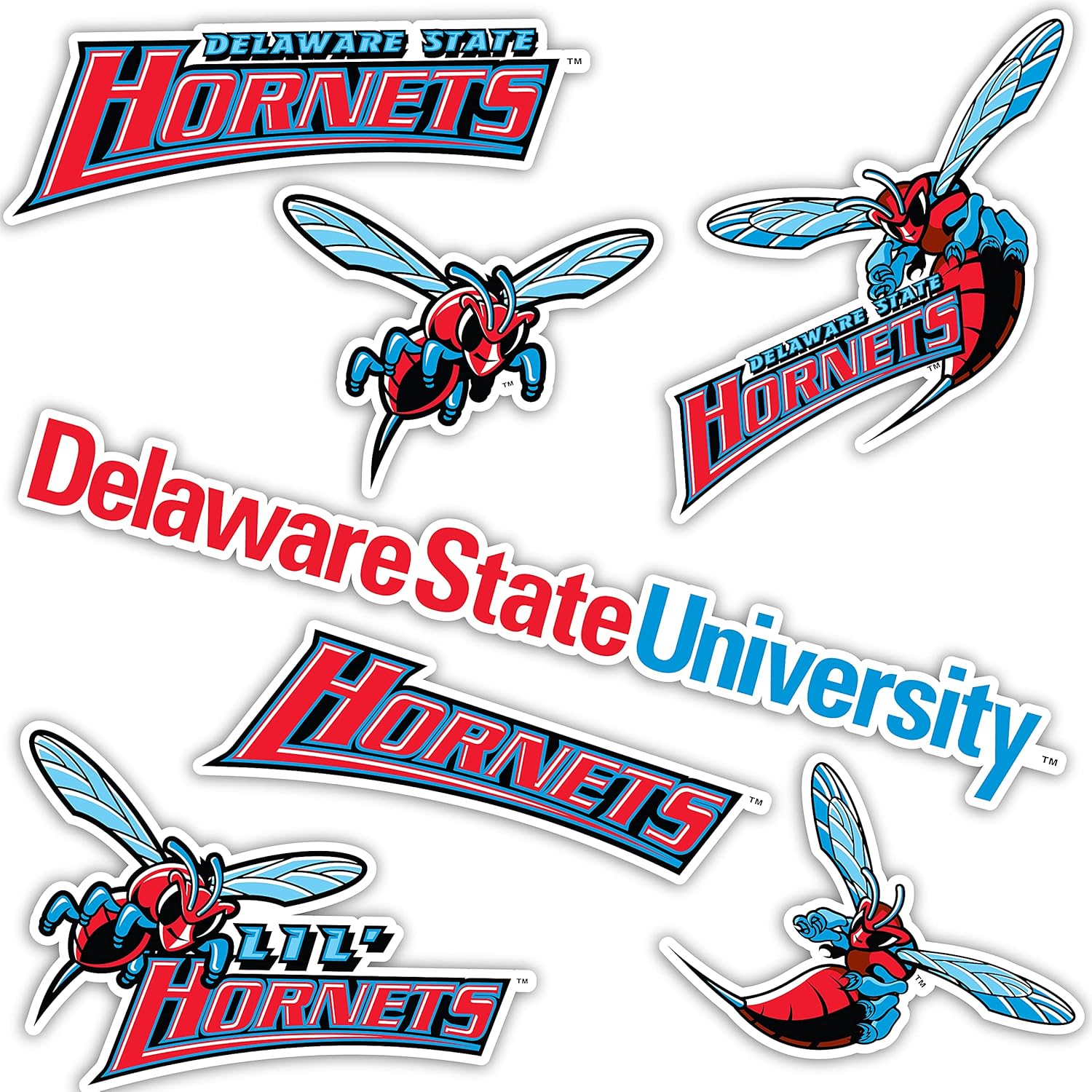 Amazon.com: Desert Cactus Delaware State University Sticker Hornets ...