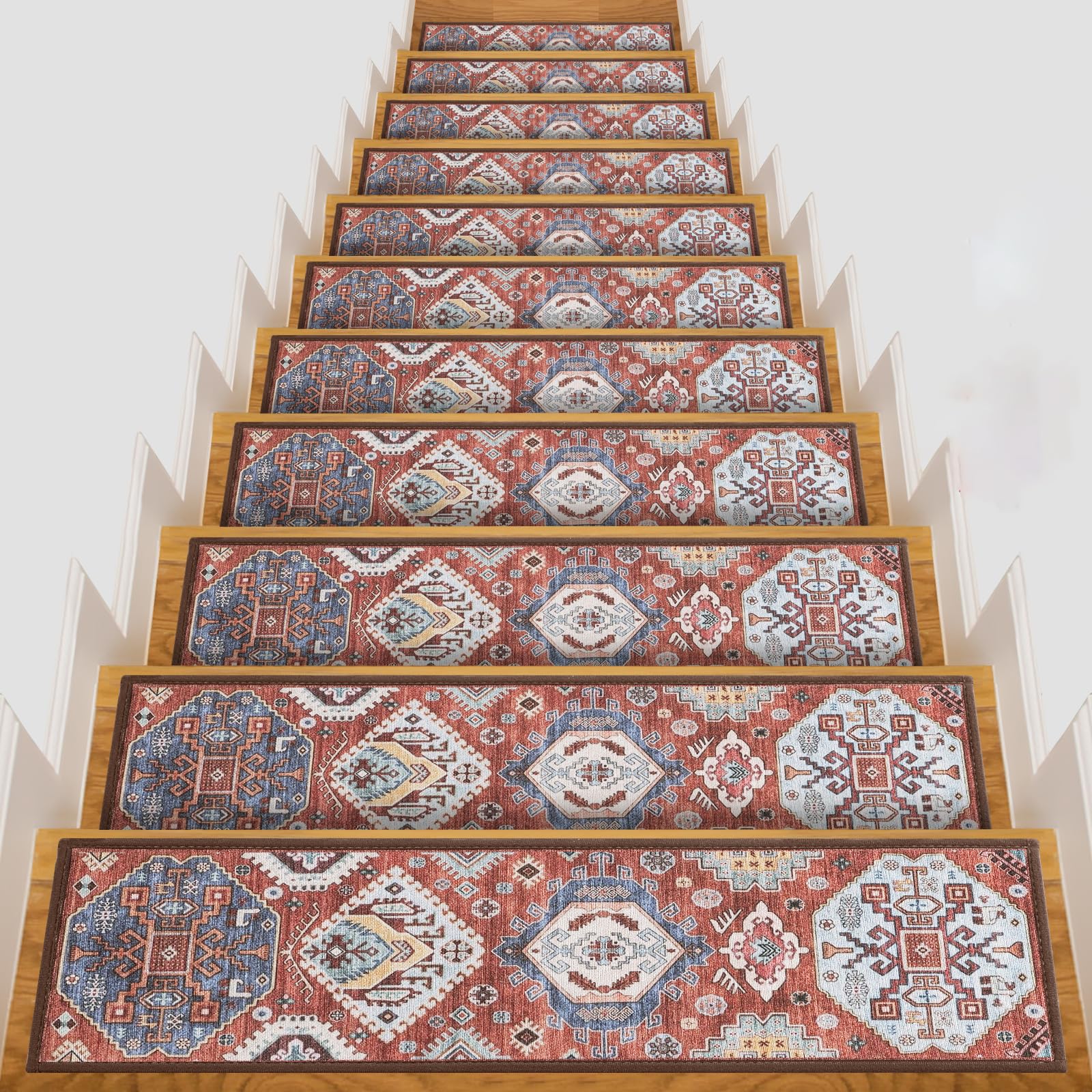 YWAQMCT Non-Slip Washable Stair Treads，8" x 30" x 0.3", Soft and ...