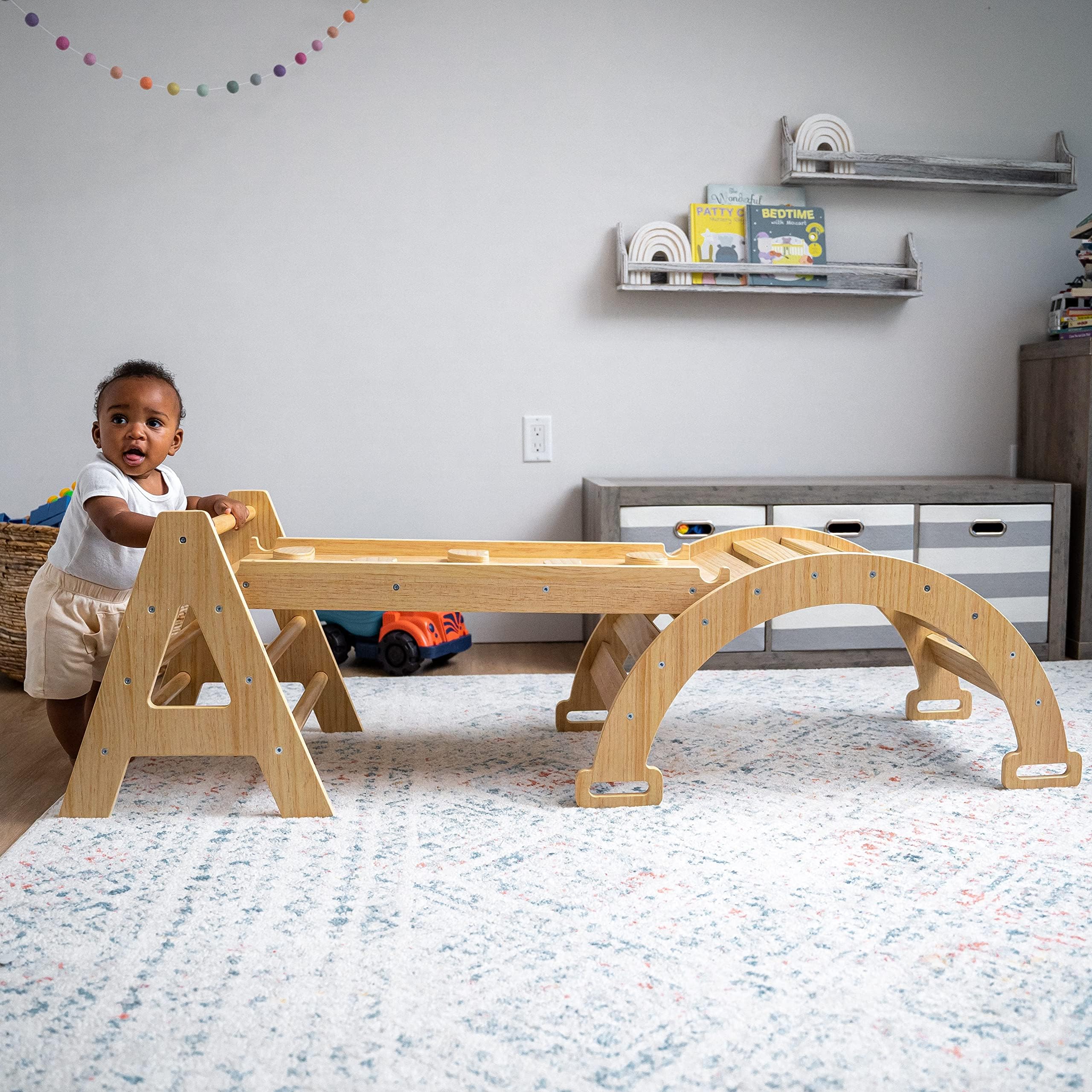 Amazon.com: Avenlur Maple 5-in-1 Montessori Climbing Set - Baby ...