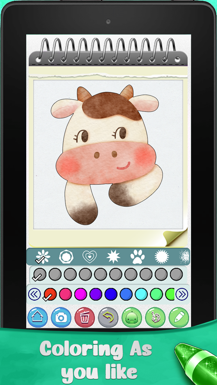 Animal Coloring Pages : Dog & Cat, Horse Coloring for Children, toddler ...