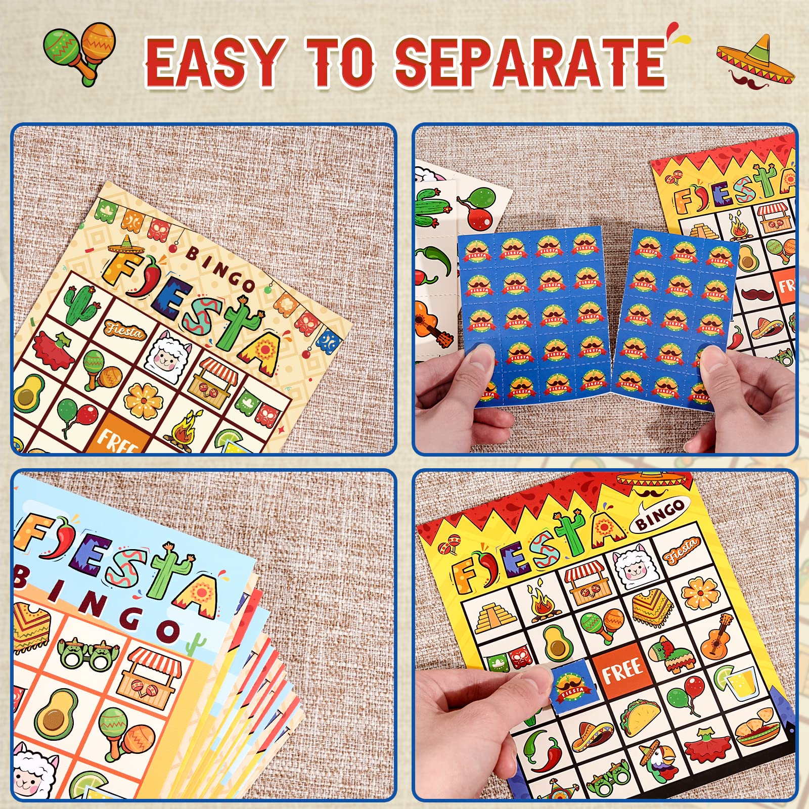 Snapklik.com : Mexican Bingo Party Games - 24 Players Birthday Party ...