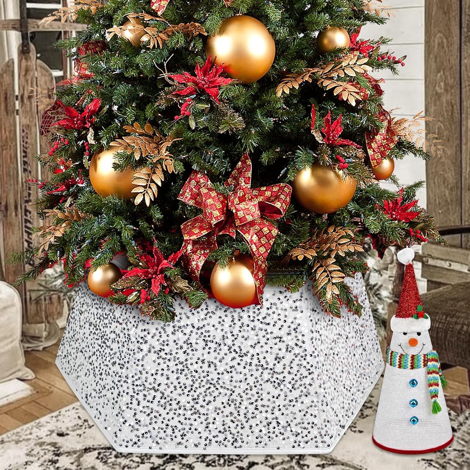 Amazon.com: SHENG HONG 26 Inch Christmas Tree Collar Christmas Tree ...