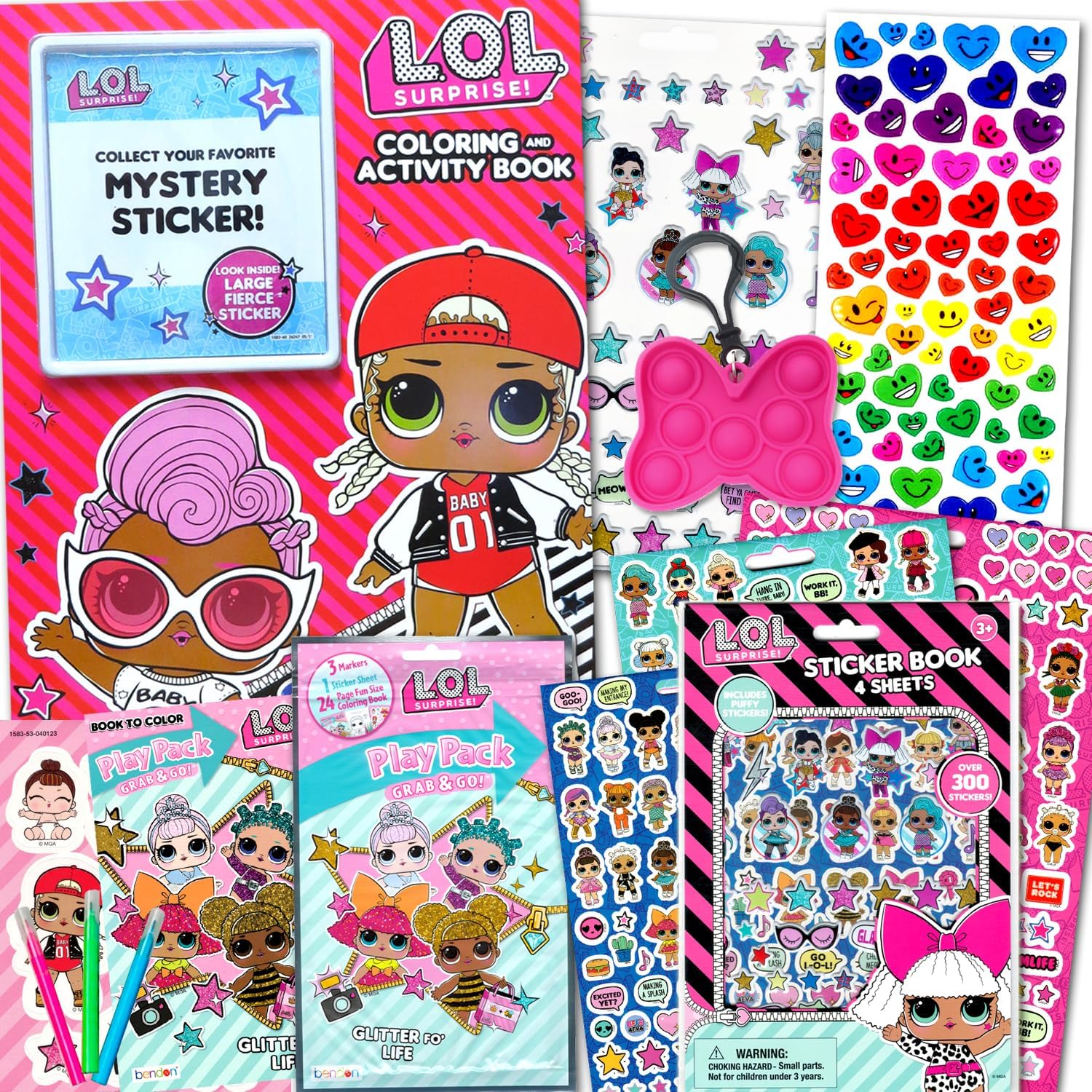 Amazon.com: LOL Surprise Coloring and Activity Set Bundle Kids Toddlers ...