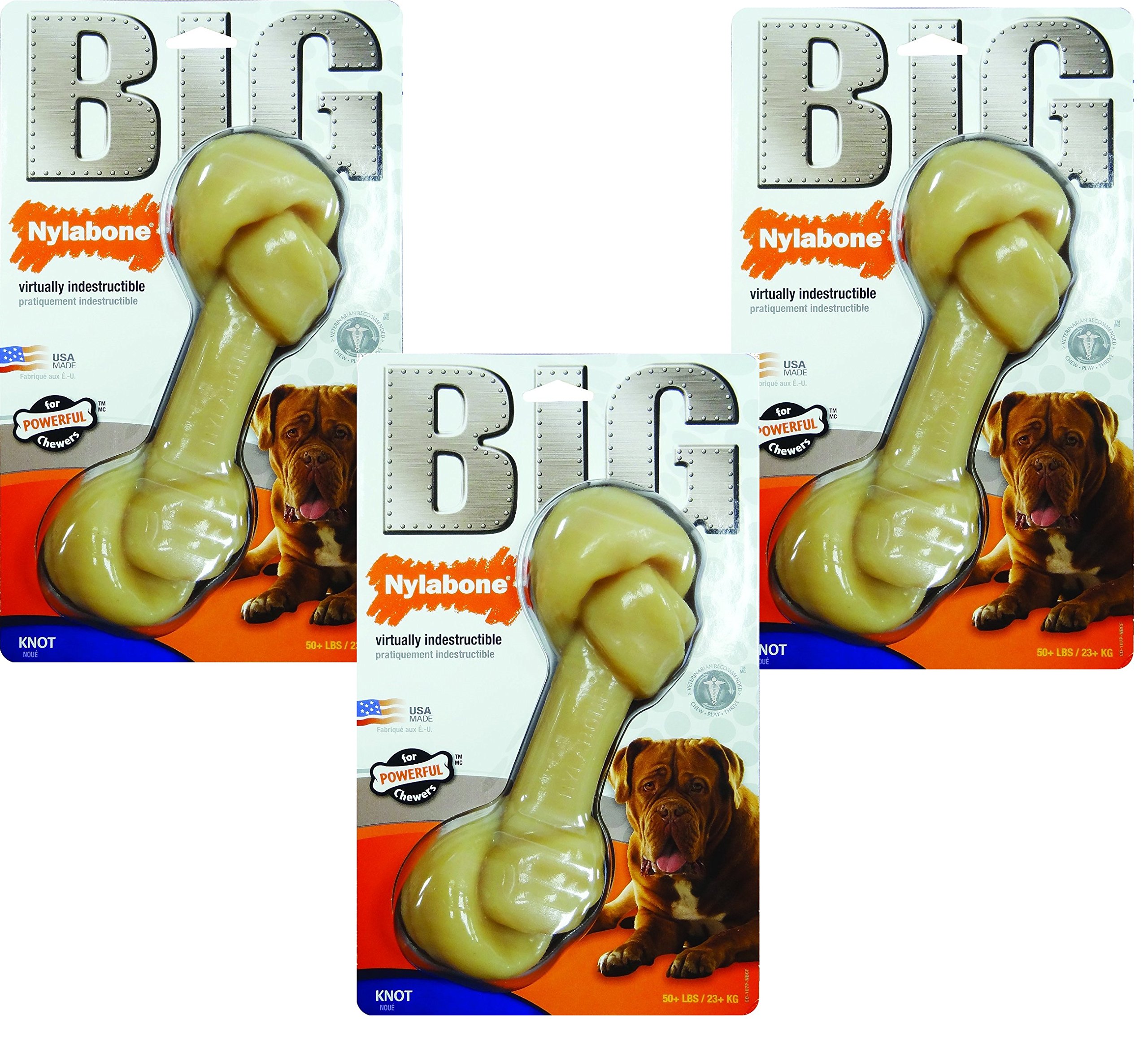 Snapklik.com : (3 Pack) Monster Big Chew Knot Bone - Original Flavored