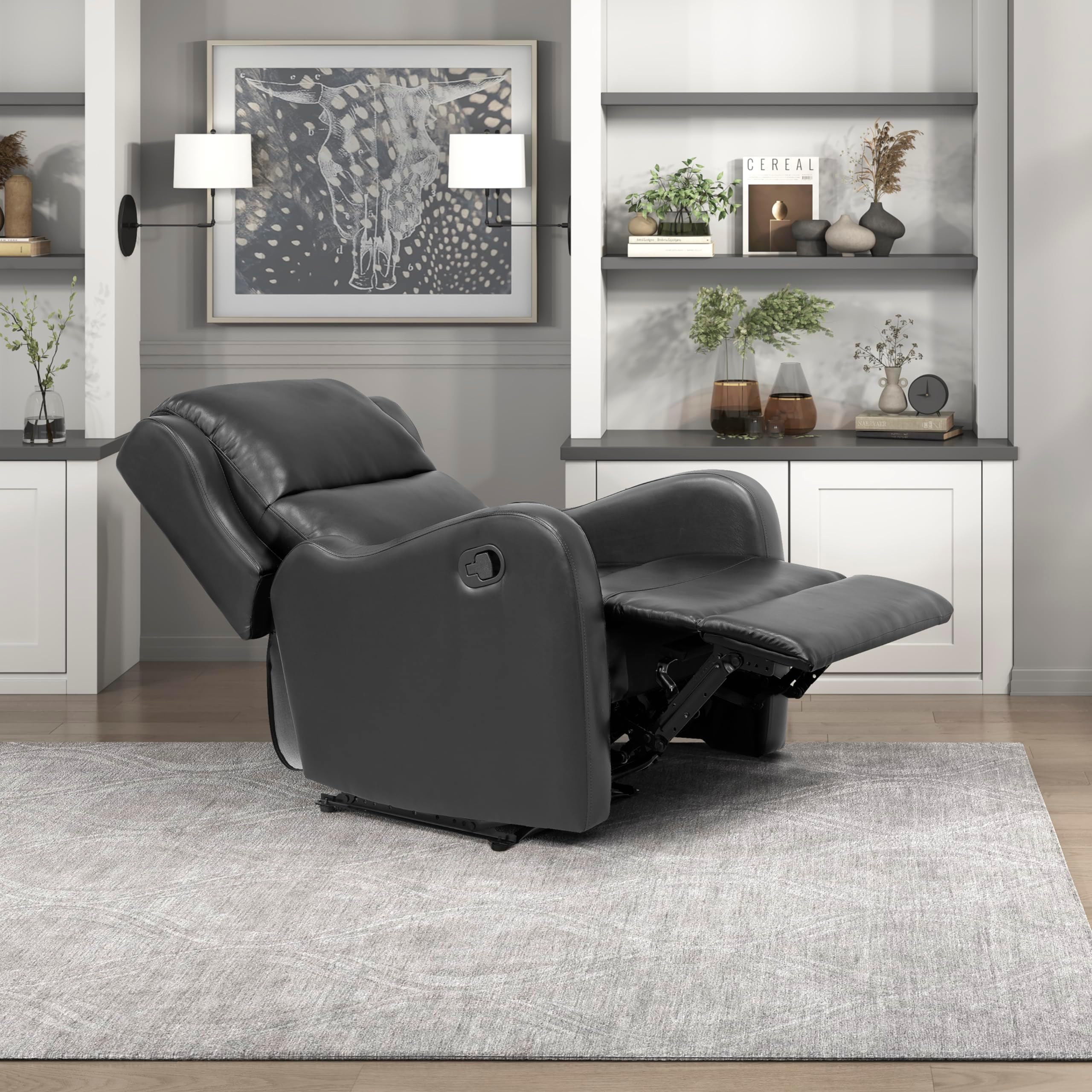 Amazon.com: Lexicon Recliner Chair Living Room Reclining Sofa Chair ...