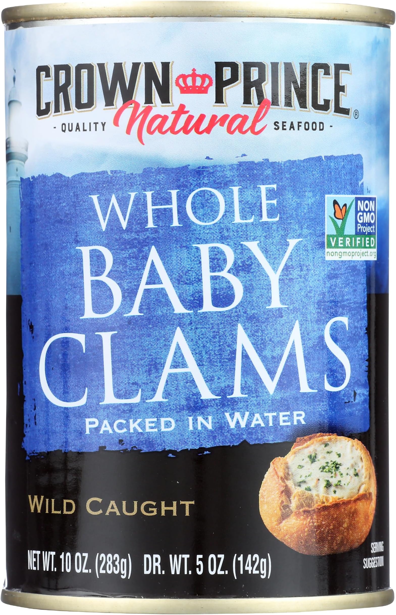 Amazon.com: Crown Prince, Natural Boiled Baby Clams in Water, 10 oz ...