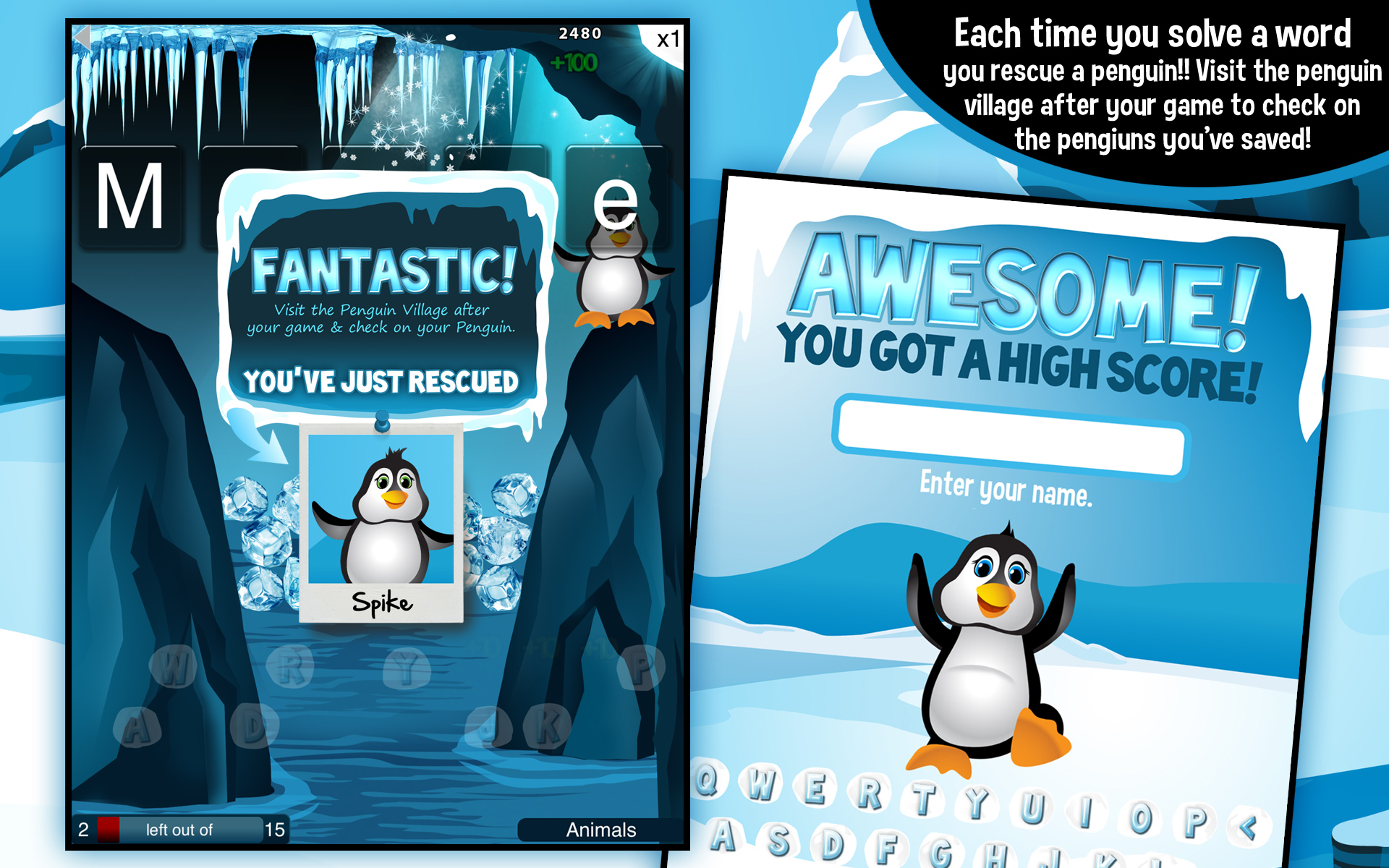 Learning Gems - Penguin Rescue - Application sur Amazon Appstore