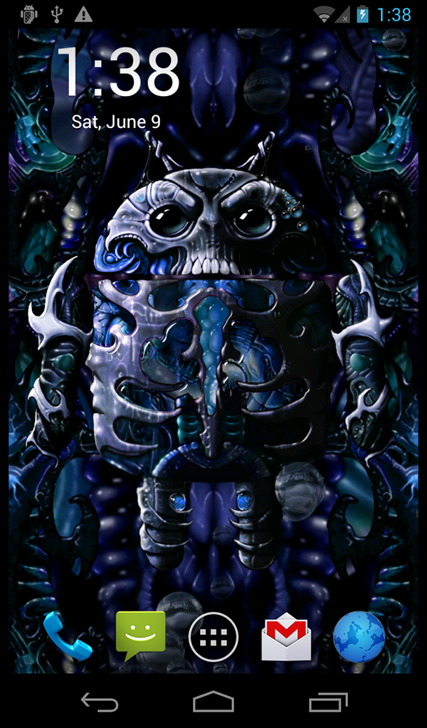 Biomechanical Droid Live Wallpaper - App on Amazon Appstore