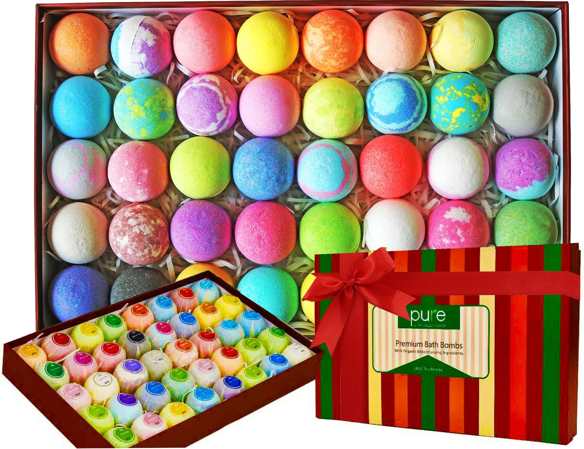 Amazon.com: ComfyCozy Crystal Bath Bombs - 100% Natural Organic Luxury ...