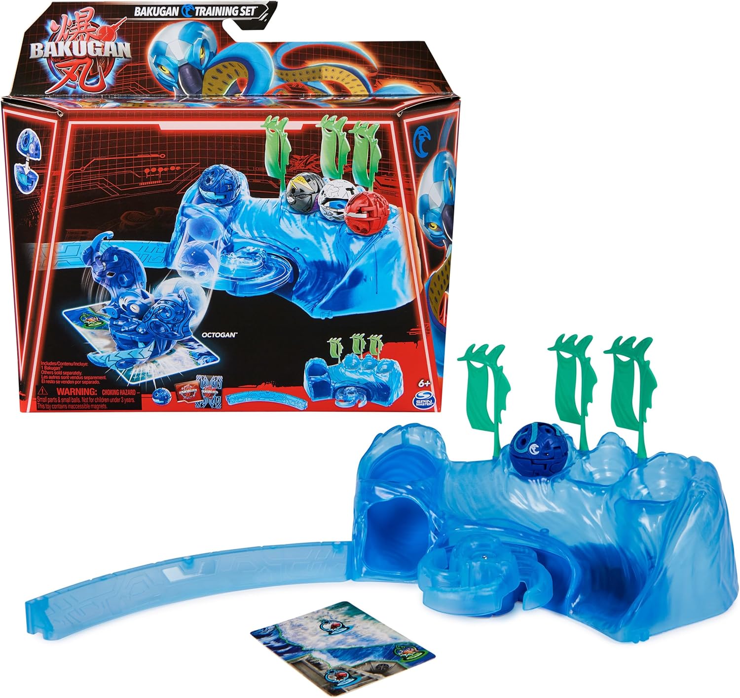 Amazon.com: Bakugan Training Set with Octogan, Aquatic Clan Themed ...