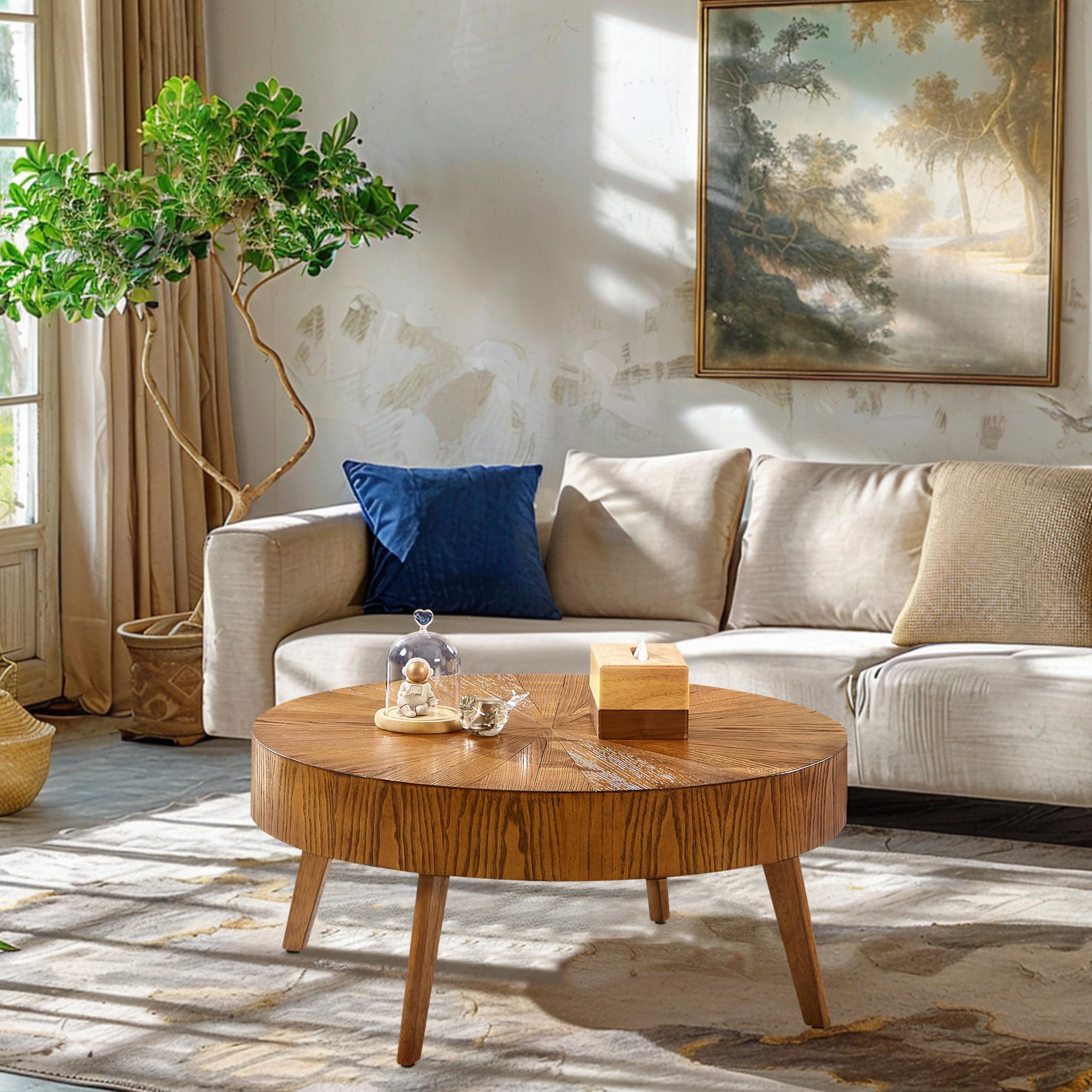 Amazon.com: Jofran Reclamation 36" Round Rustic Reclaimed Solid Wood ...