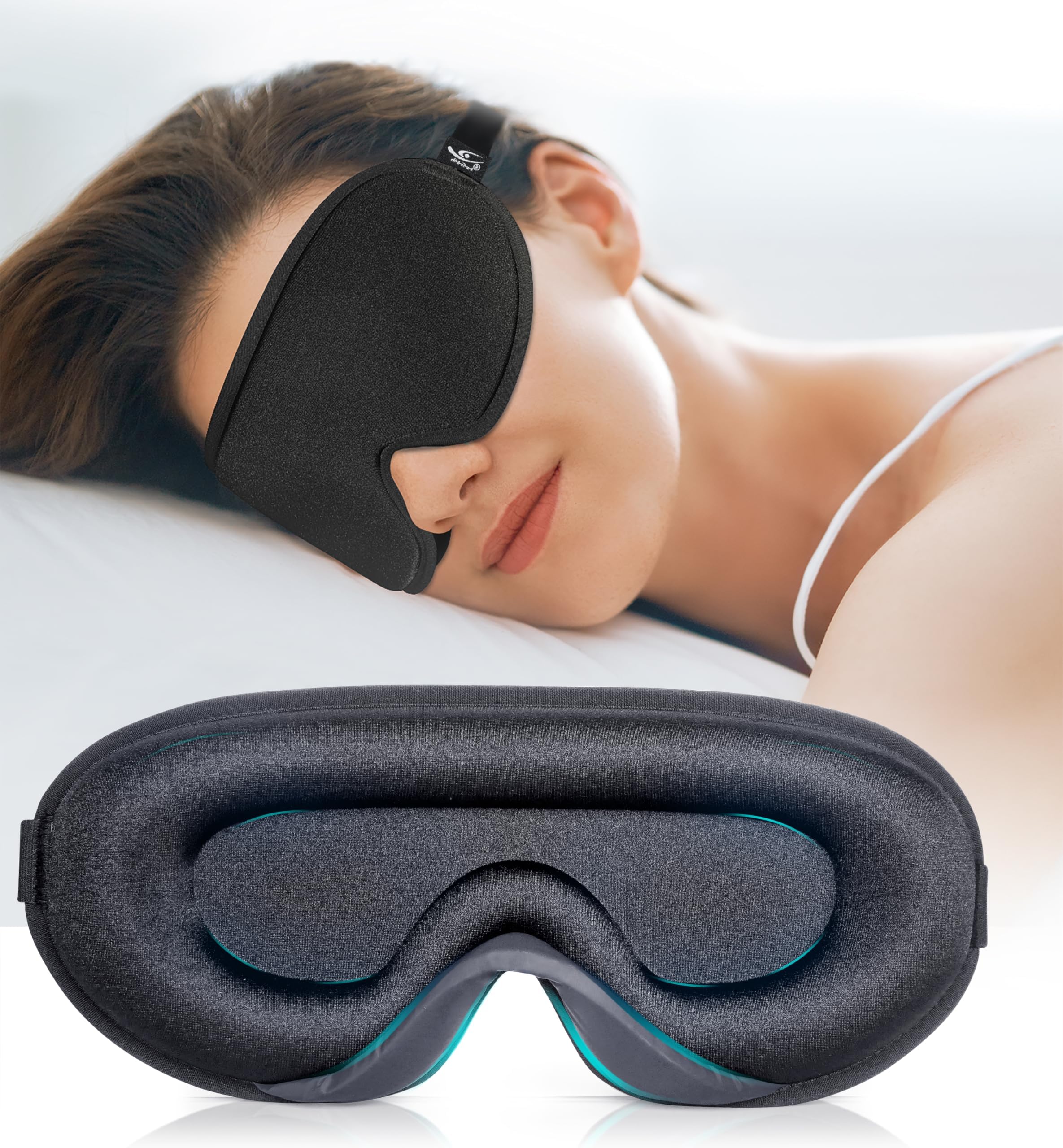 Amazon.com: HiRui Sleep Eye Mask for Men and Women, Upgraded 3D ...