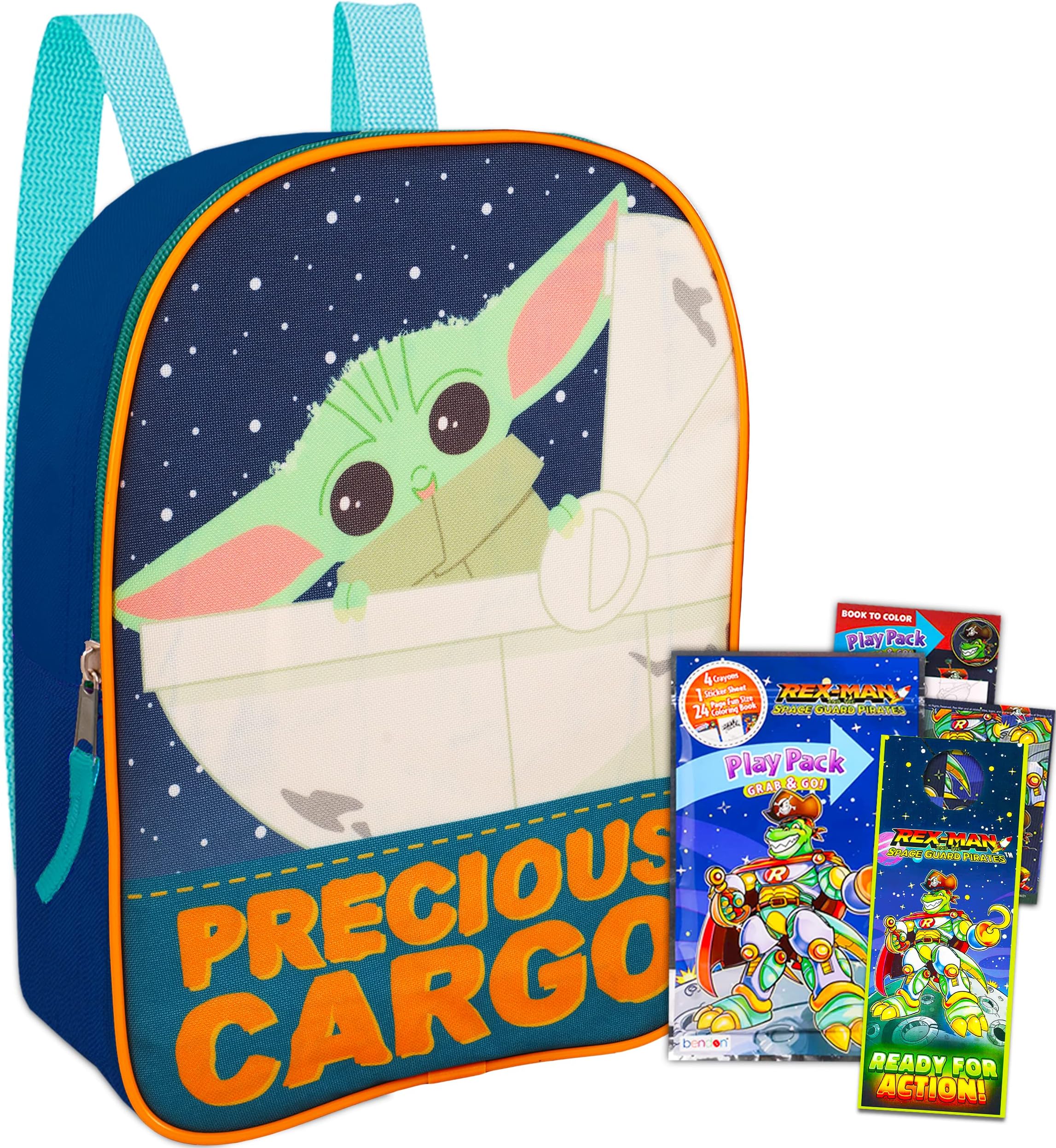 Amazon.com | Mandalorian Baby Yoda Backpack for Toddlers Kids - 2 Pc ...